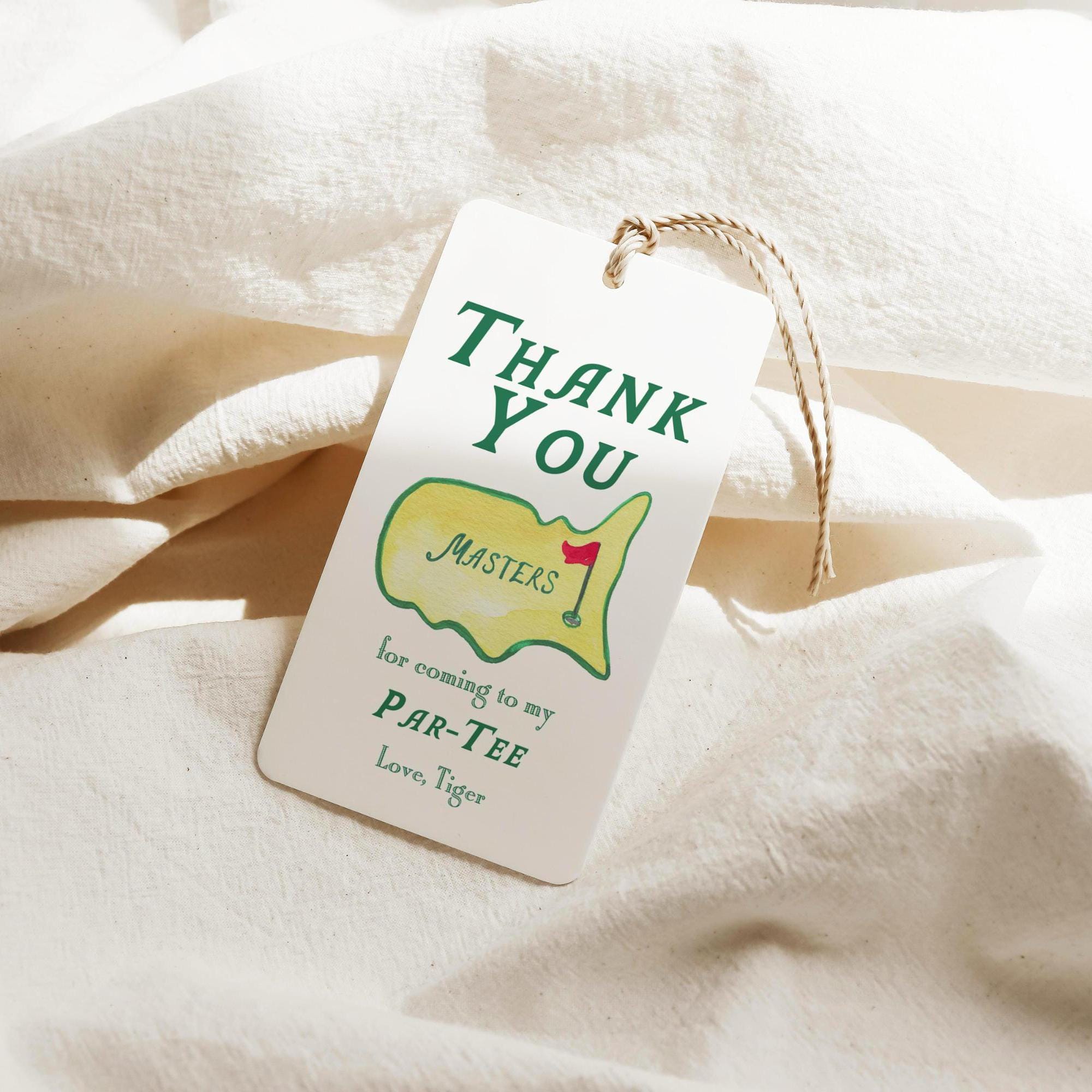 Golf Gift Tag Editable Template, Golf Birthday Gift Tag, Par-tee Gift ...