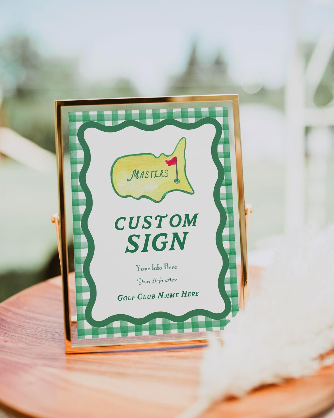 Mastered First Year Golf Custom Sign Template, Golf Party Theme, Golf ...