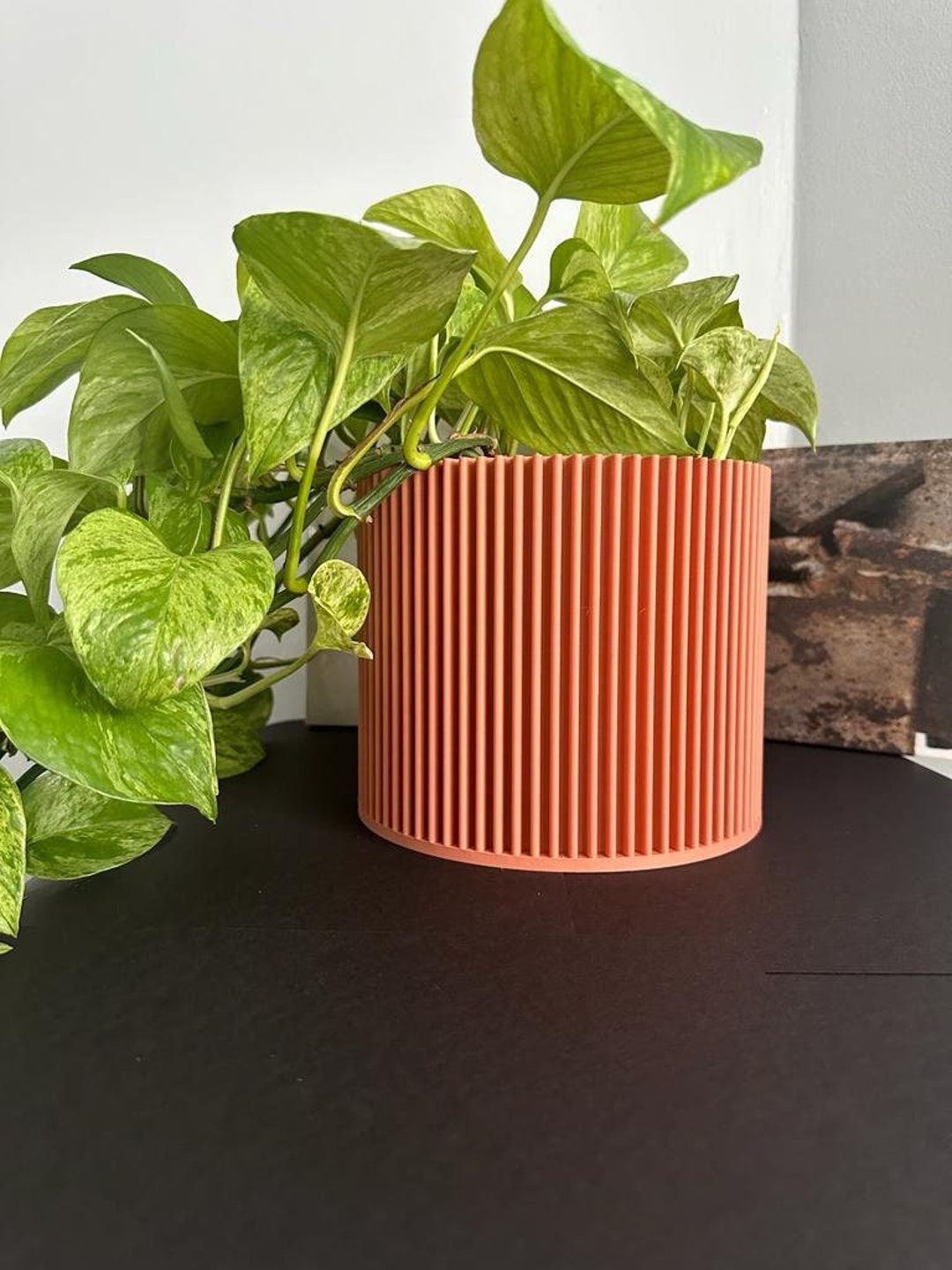 Contemporary Stripe Patterned Planter, 3D Printed Planter. - Etsy