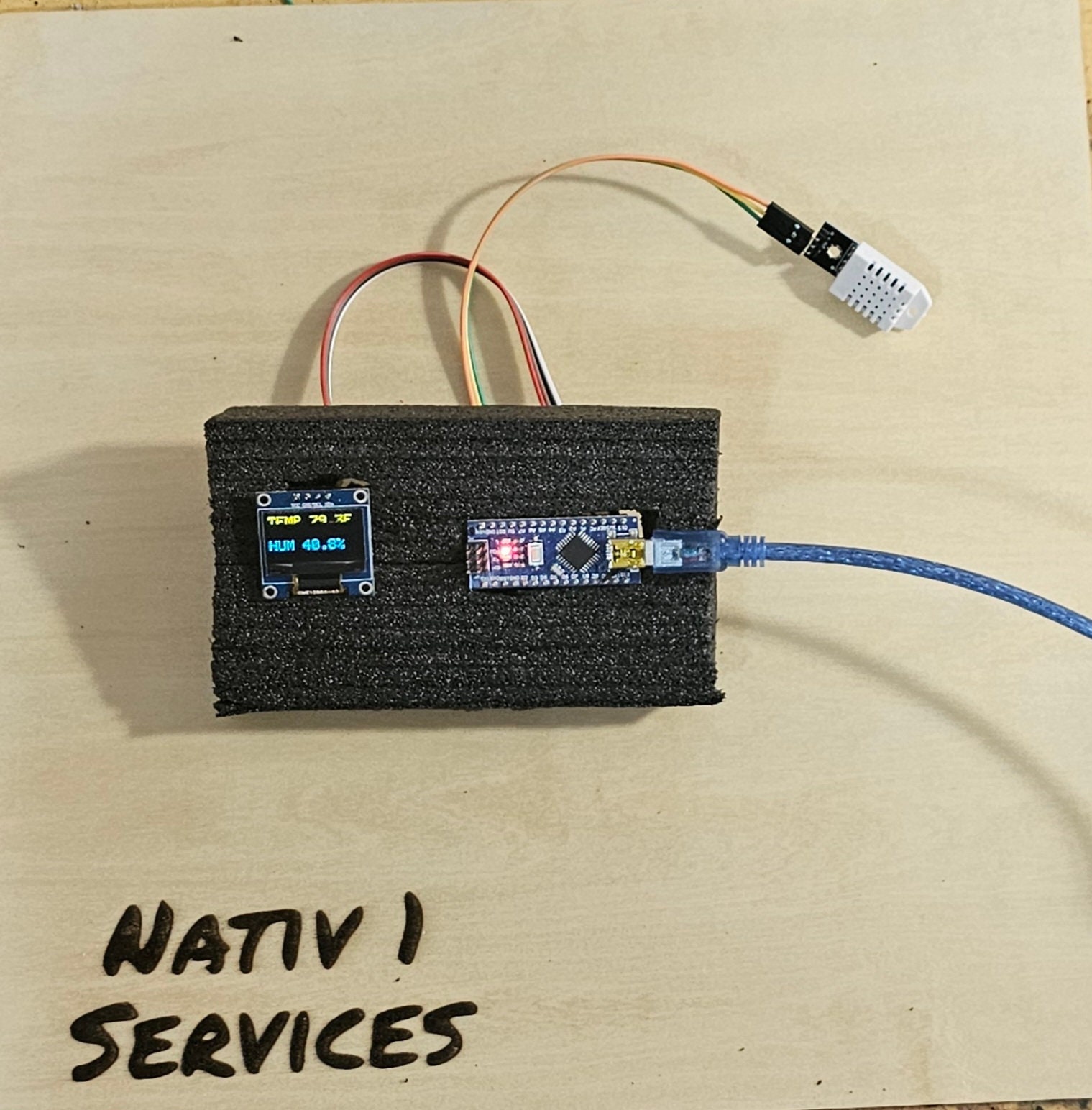 Arduino Nano Board With DHT22 Temp/humidity Sensor and OLED - Etsy