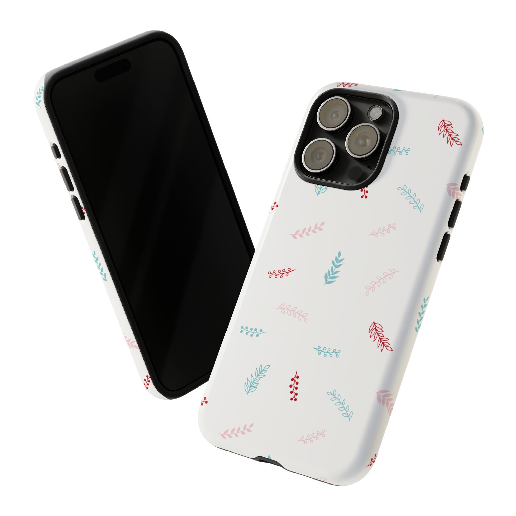 Christmas Phone Case Holiday Design Tough & Durable Wireless Charging ...