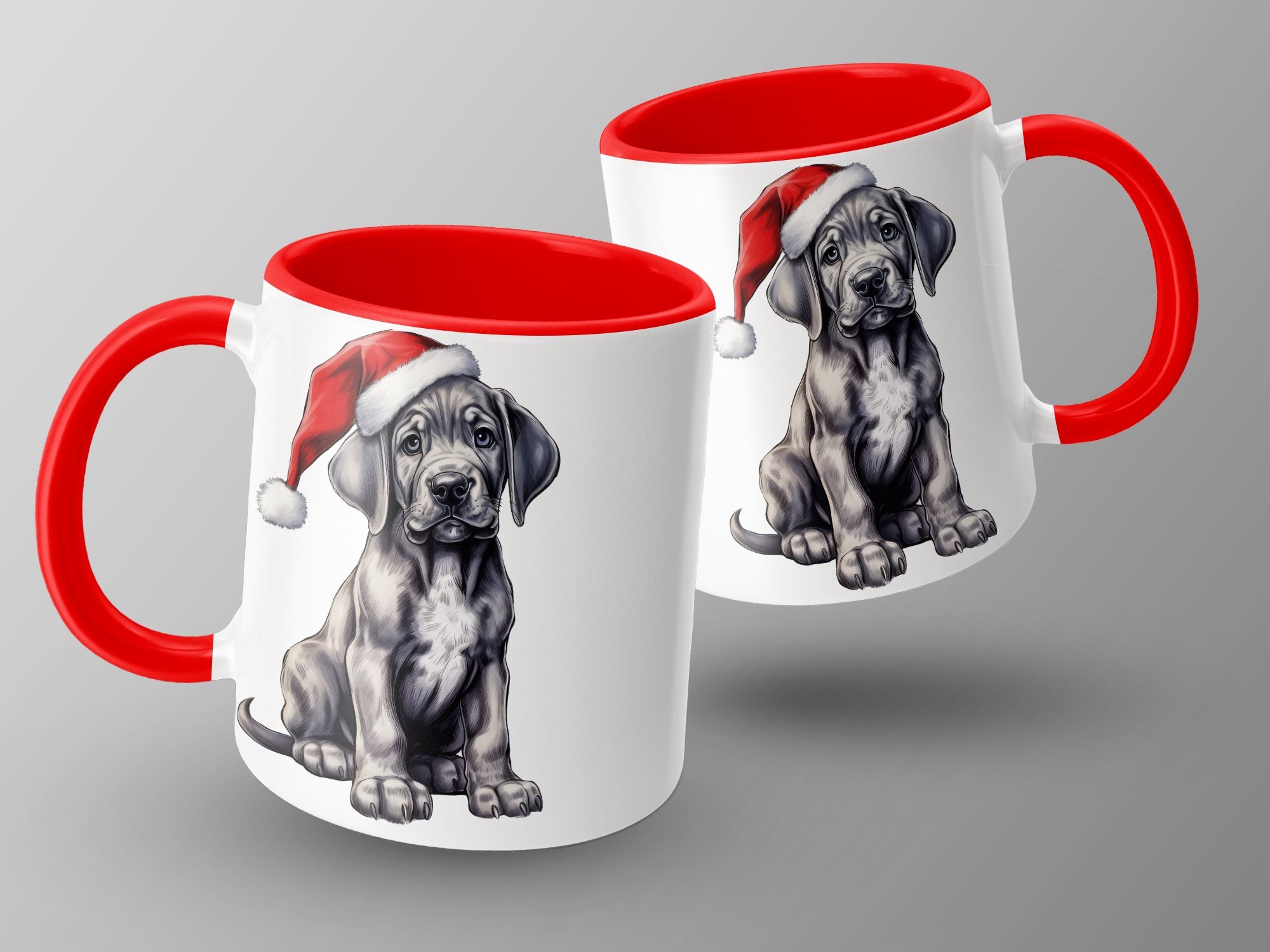 Pawsitively Enchanting Christmas Mugs Magical Cat and Dog - Etsy