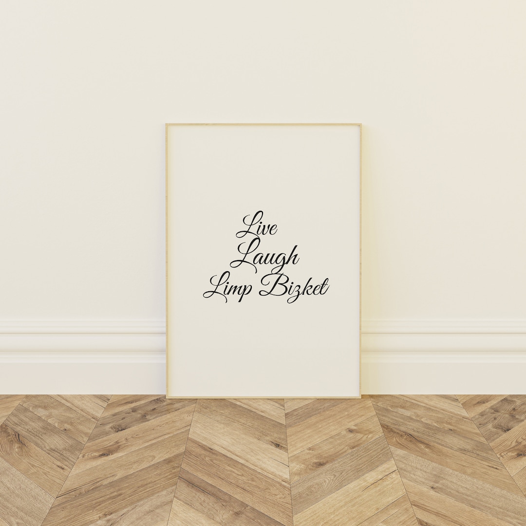 Live Laugh Limp Bizkit Digital Poster 8.5 X 11 Inches Instant Download ...