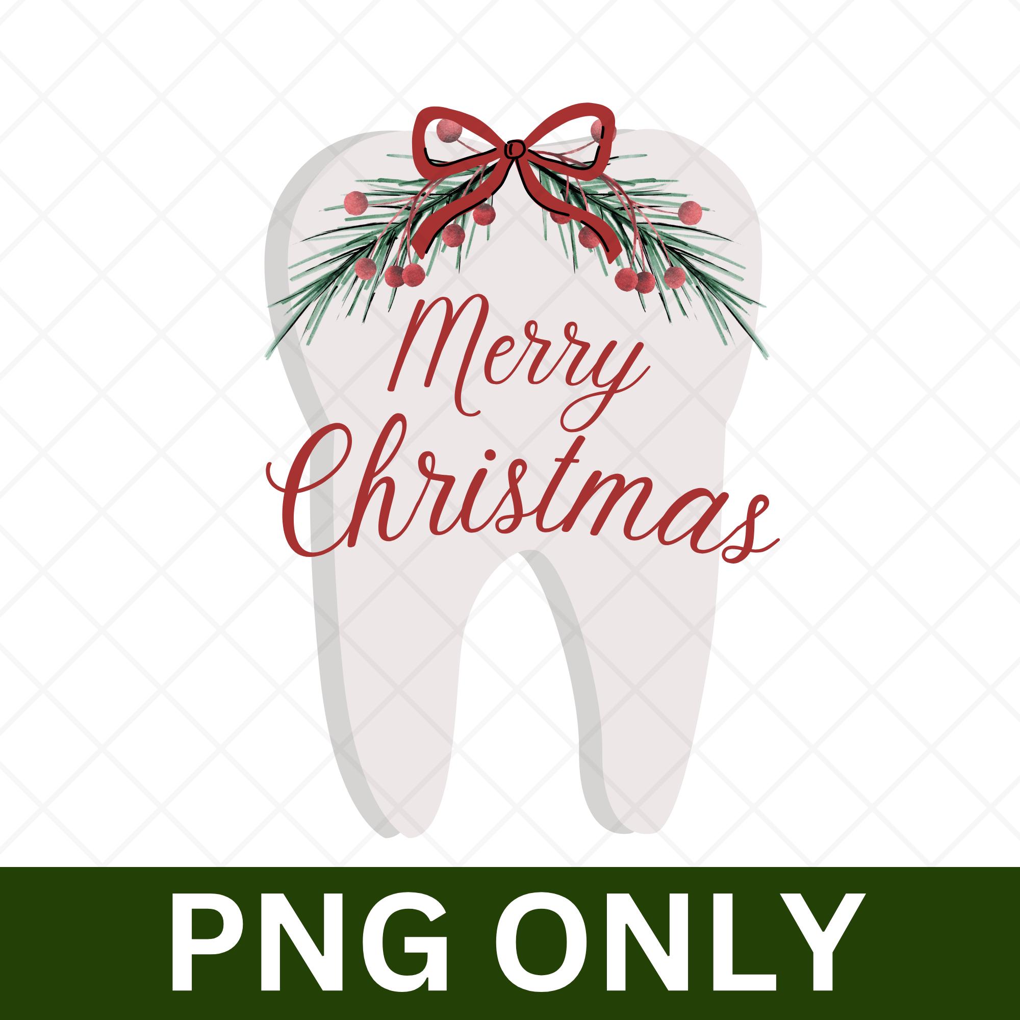 Dental Merry Christmas Tooth PNG - Dentist Shirts - Dental Hygienist ...