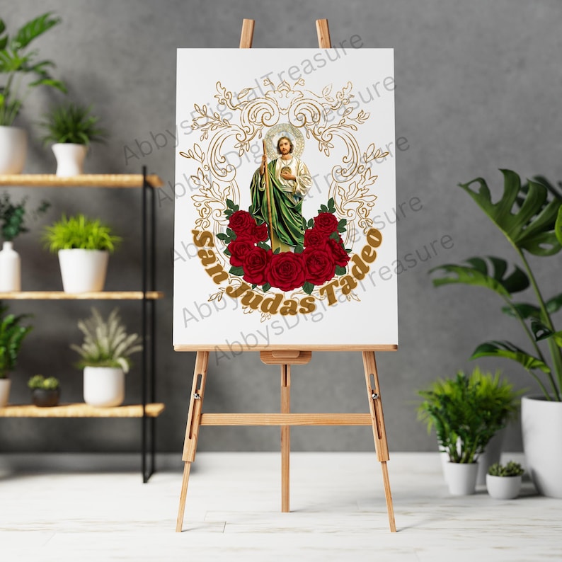 San Judas Tadeo PNG, Digital Download, Religious Saint, Sublimation ...