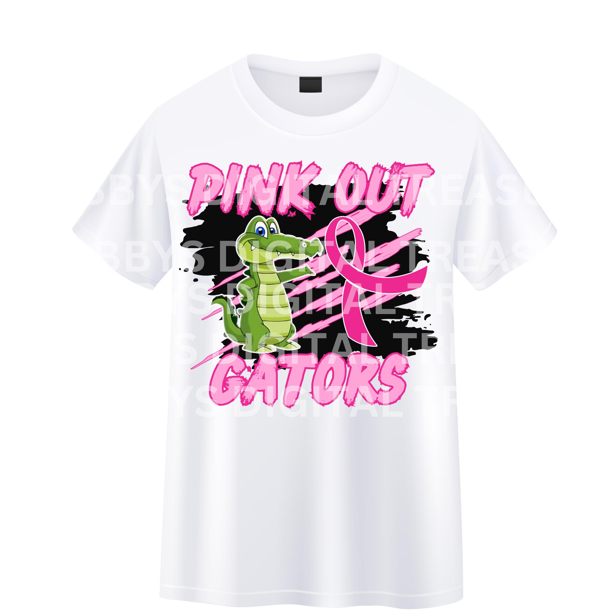 Gators Pink Out PNG - Breast Cancer Awareness - Mascot T-shirt Design ...