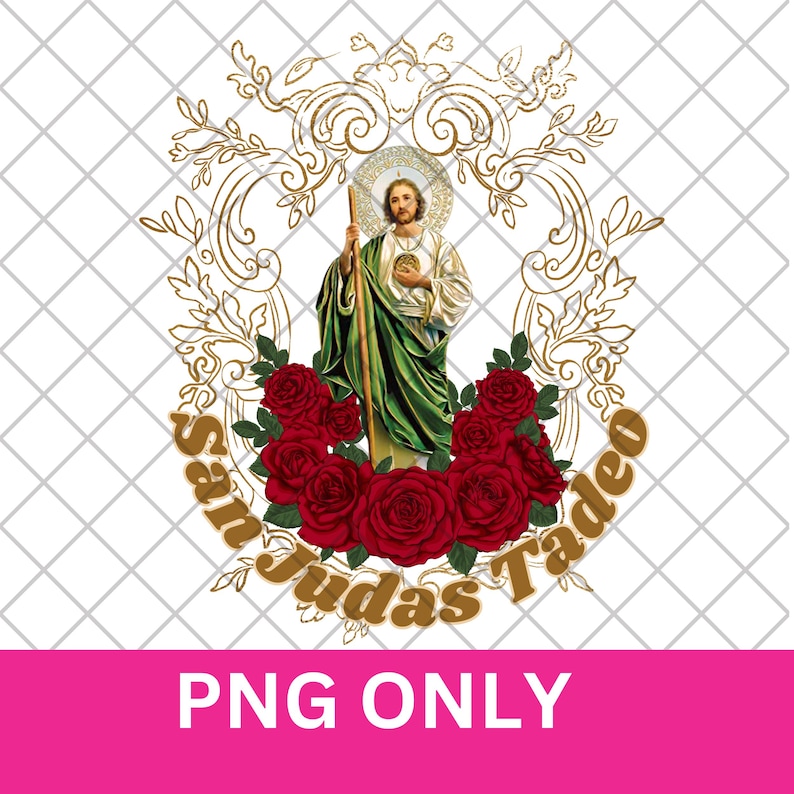 San Judas Tadeo PNG, Digital Download, Religious Saint, Sublimation ...