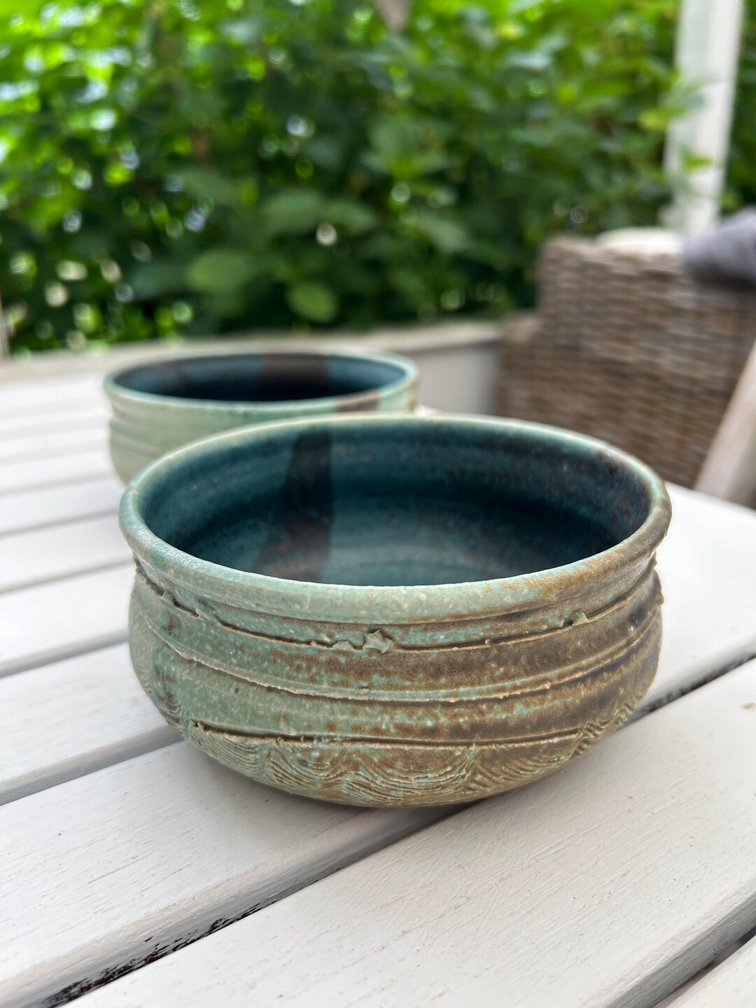 Handmade Pottery Bowls by Billie Powell | Set of 2 | Rustic Tasmanian ...