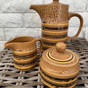 Retro Hand-painted Coffee Set | 1970s Japanese Pottery | Complete ...