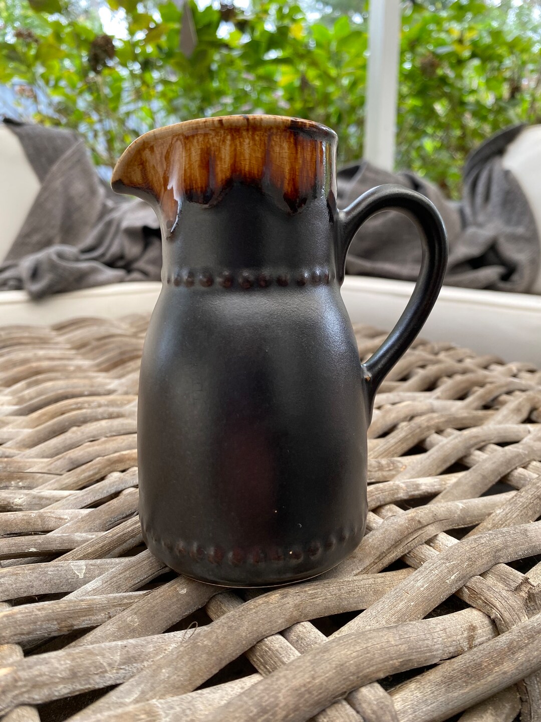 Vintage Crown Lynn Titan Ware Jug | Mid-1970s Drip Glaze Creamer | New ...