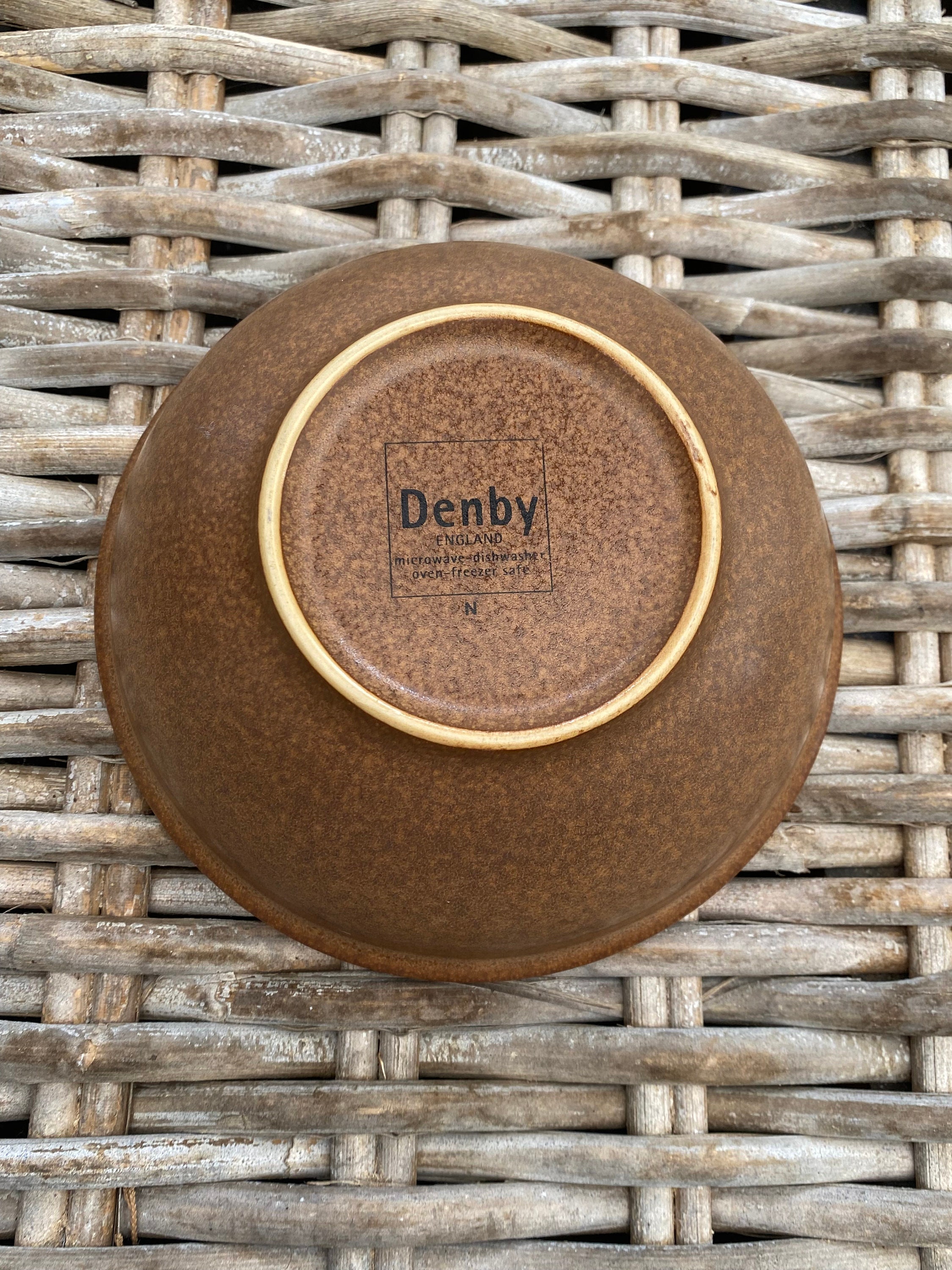 Individual Denby Cinnamon Stoneware Choice of Soup/cereal Bowl, Dinner ...