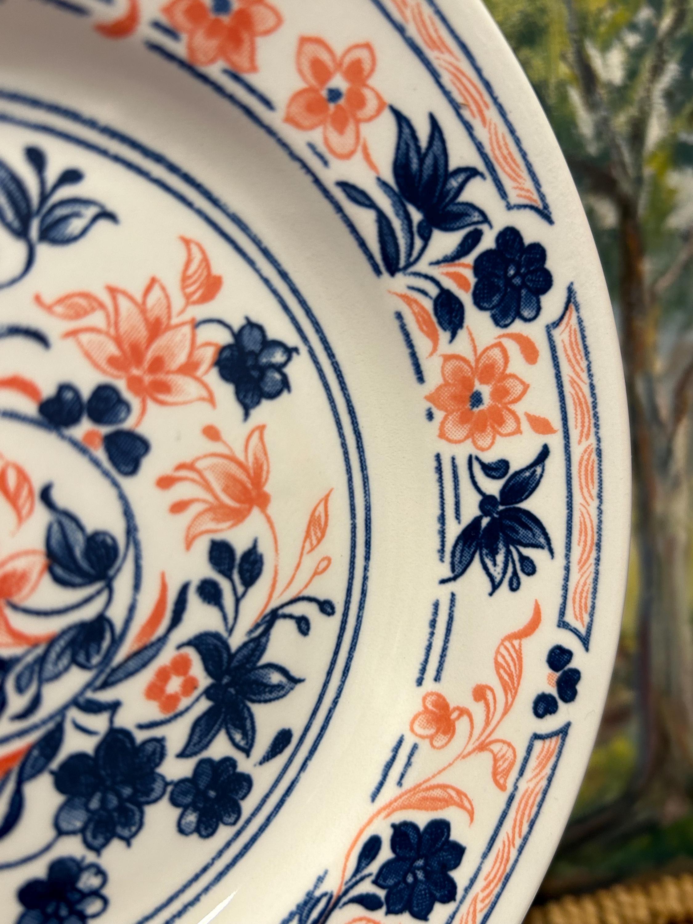 Churchill | Imari Pattern | Set of 4 | Side Plates | Floral Blue Red ...