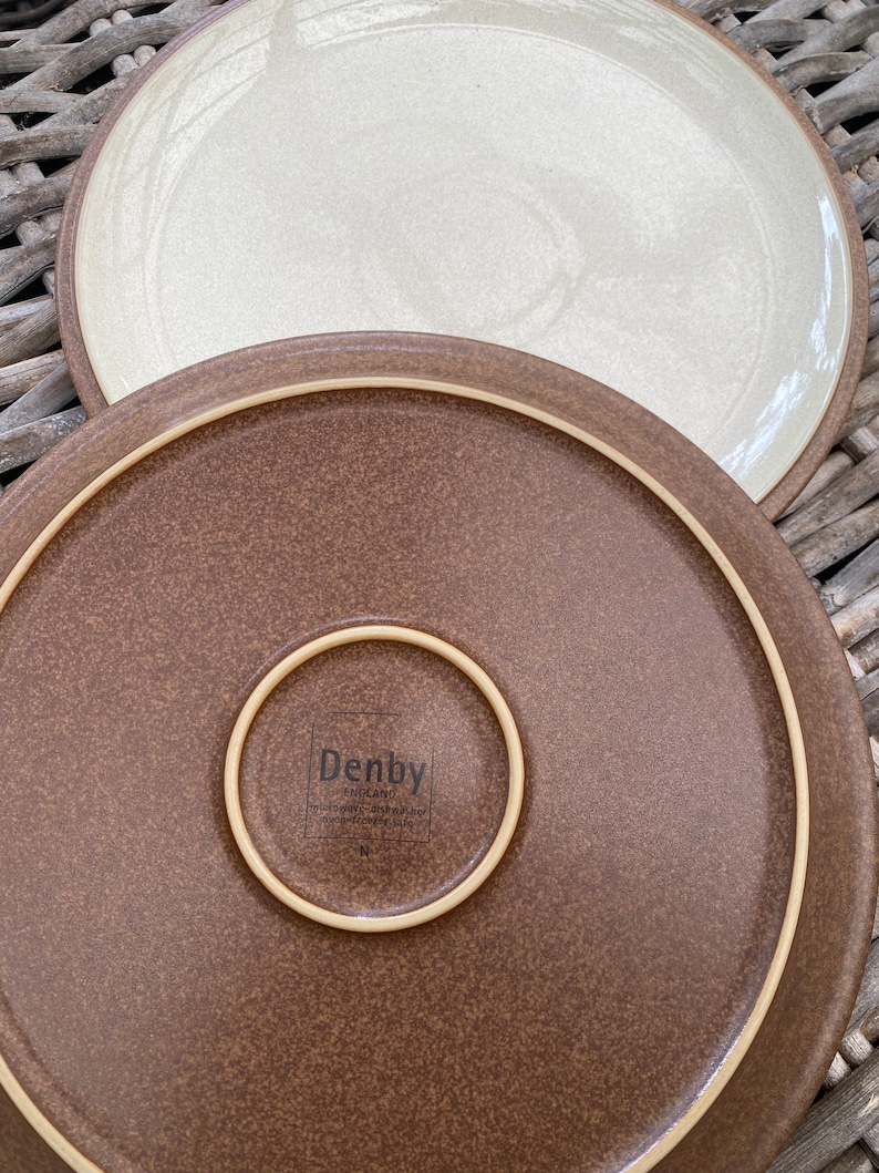 Individual Denby Cinnamon Stoneware Choice of Soup/cereal Bowl, Dinner ...