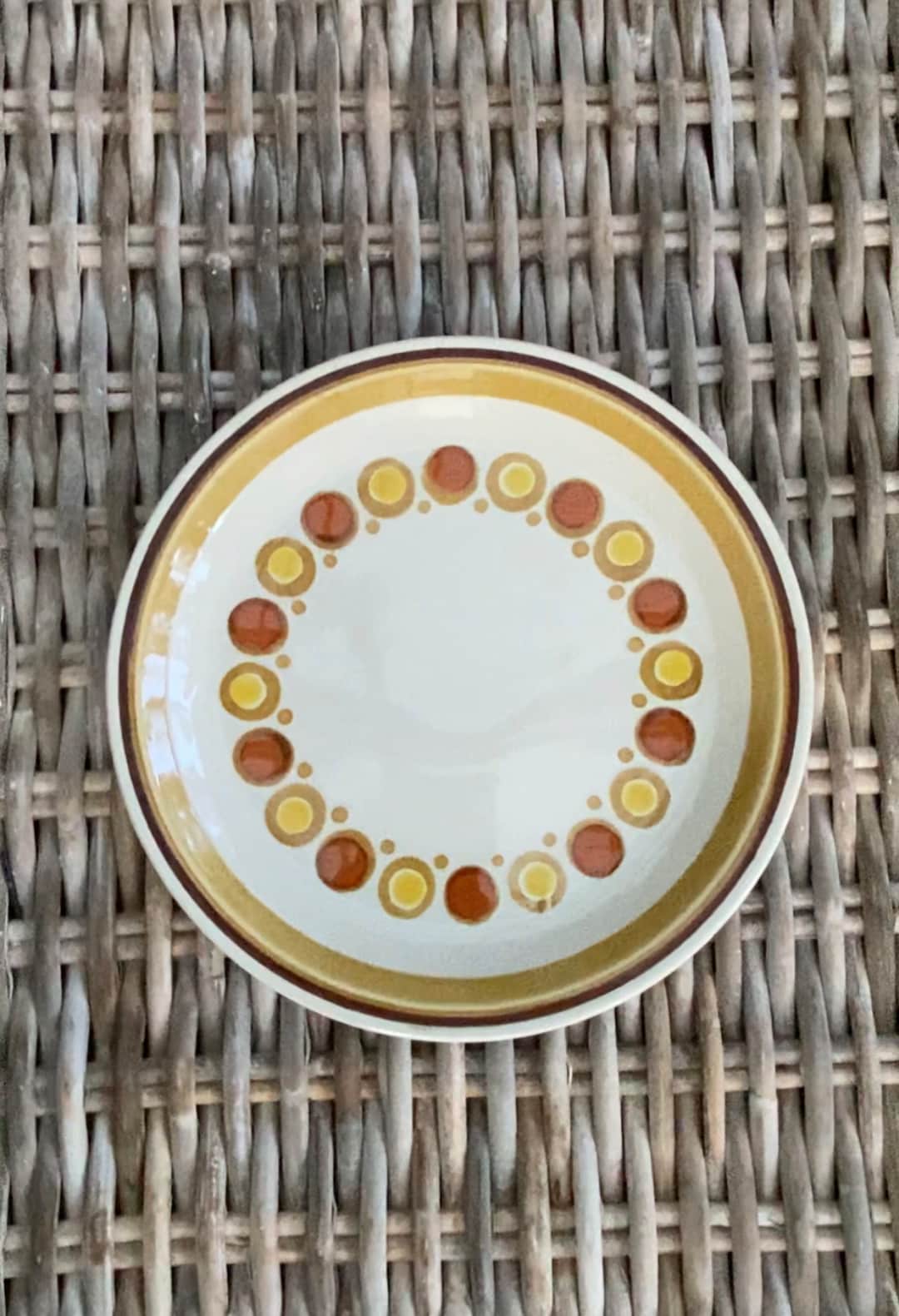 Electra Stone Ware "carnival" 1970s Vintage Decorative Plate/platter ...
