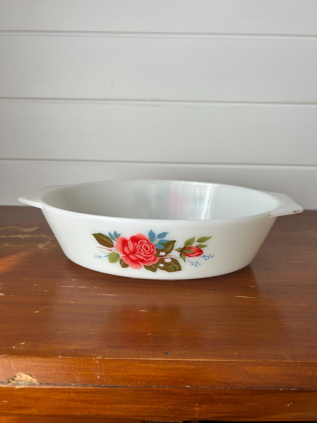 JAJ | Pyrex | Cottage Rose | Casserole Baking Dish | Oval | No Lid ...