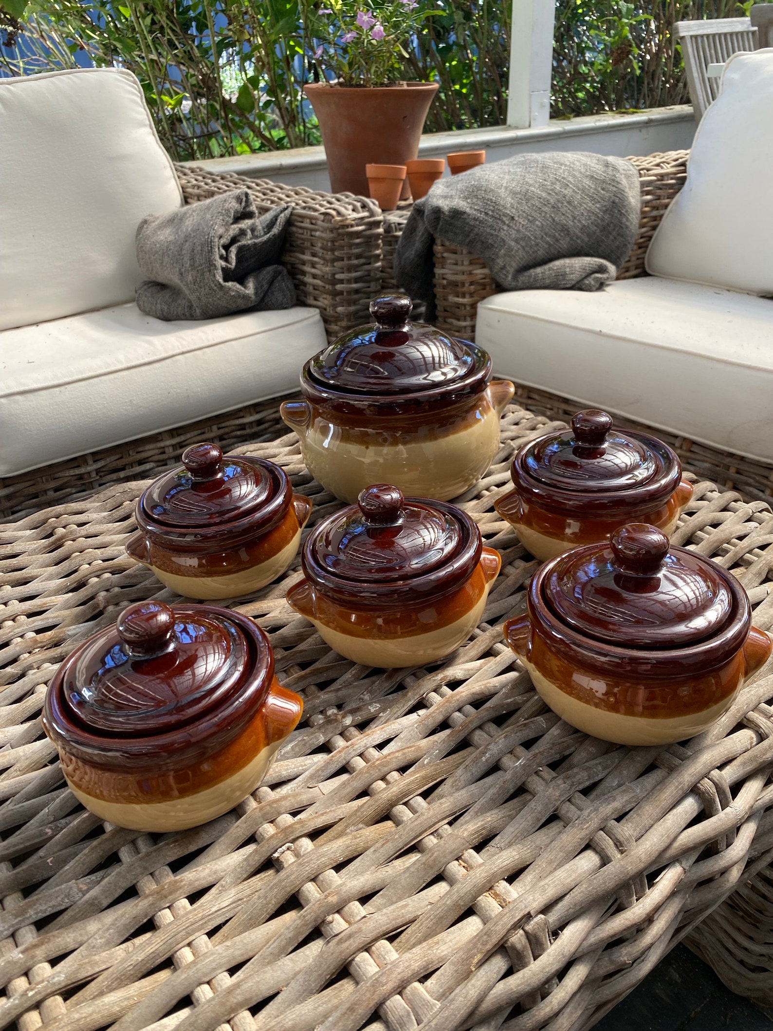 Stoneware | Ovenware | Serving Pot and 5 Individual Pots | Taiwan ...