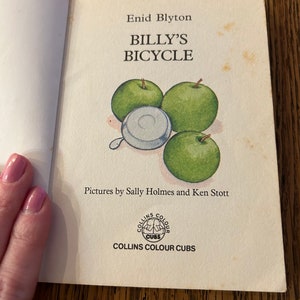 Enid Blyton | Billy's Bicycle | 1982 Vintage Children's Book | Illustrated by Sally Holmes and ...