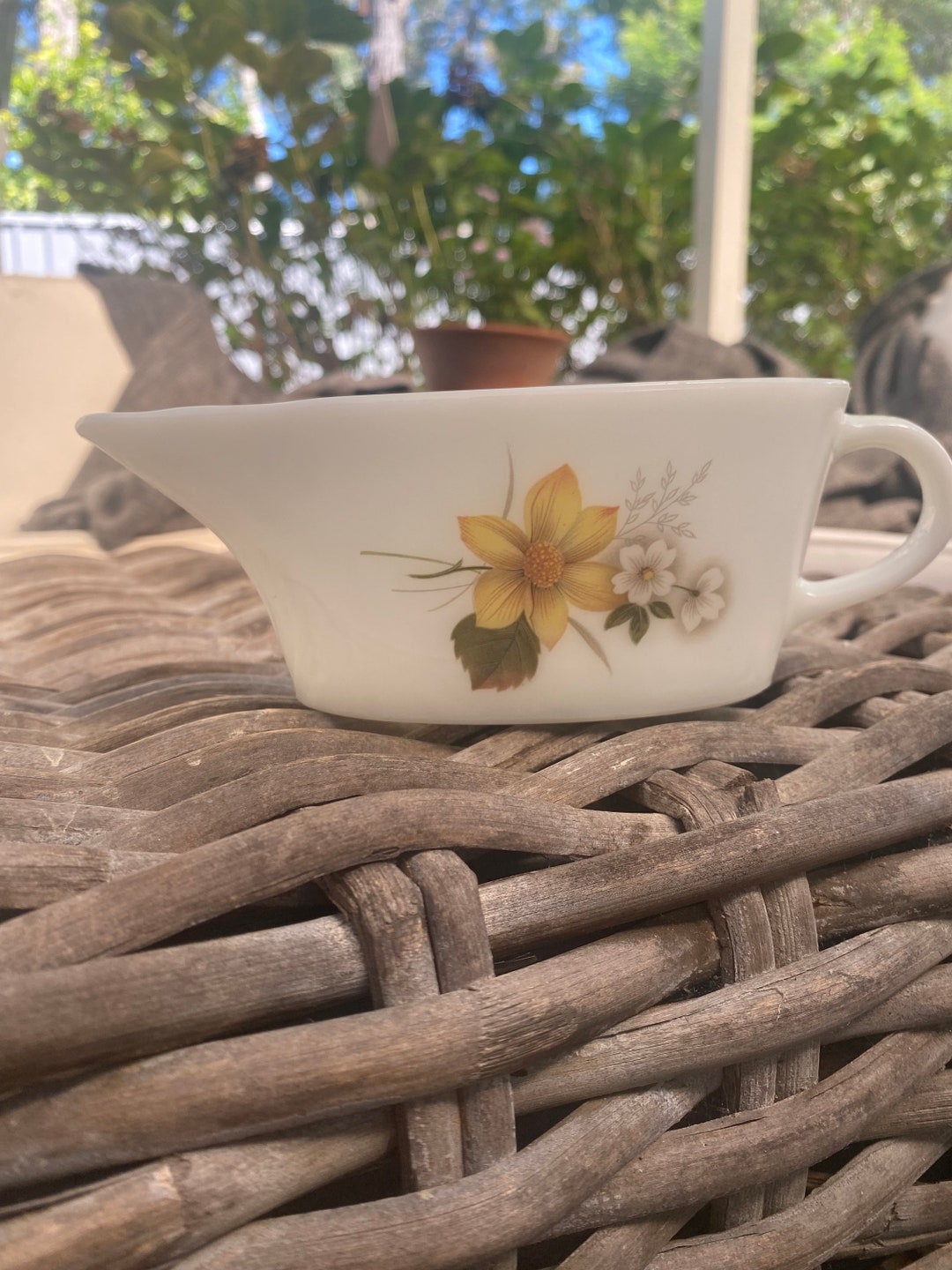 JAJ Pyrex | Jug | "autumn Glory" | Gravy Sauce Boat | Vintage 1960s ...