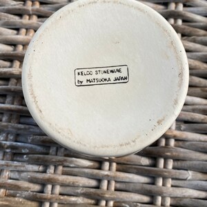 Kelco Stoneware by Matsuoka Canister With Lid Jar Two Toned Speckled ...