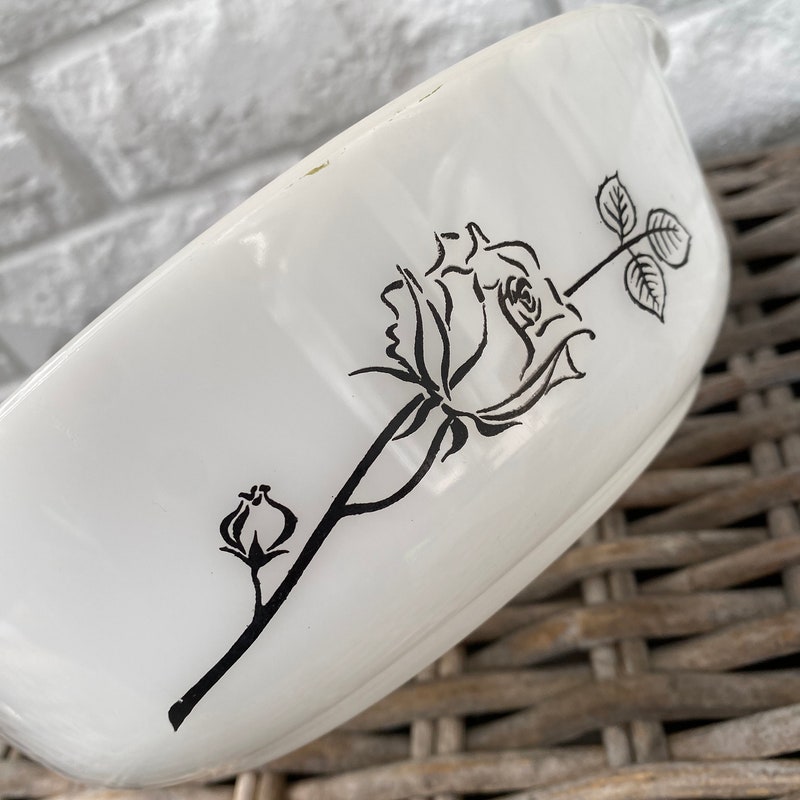 Rose Pyrex - Etsy