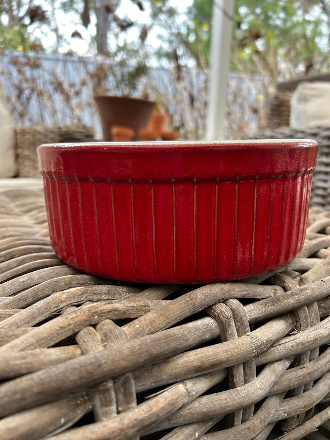 Emile Henry | Soufflé Dish | Marcigny | French | Vintage | Red ...