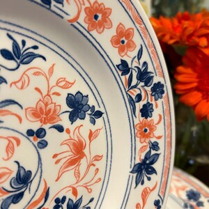 Churchill | Imari Pattern | Set of 4 | Dinner Plates | Floral Blue Red ...