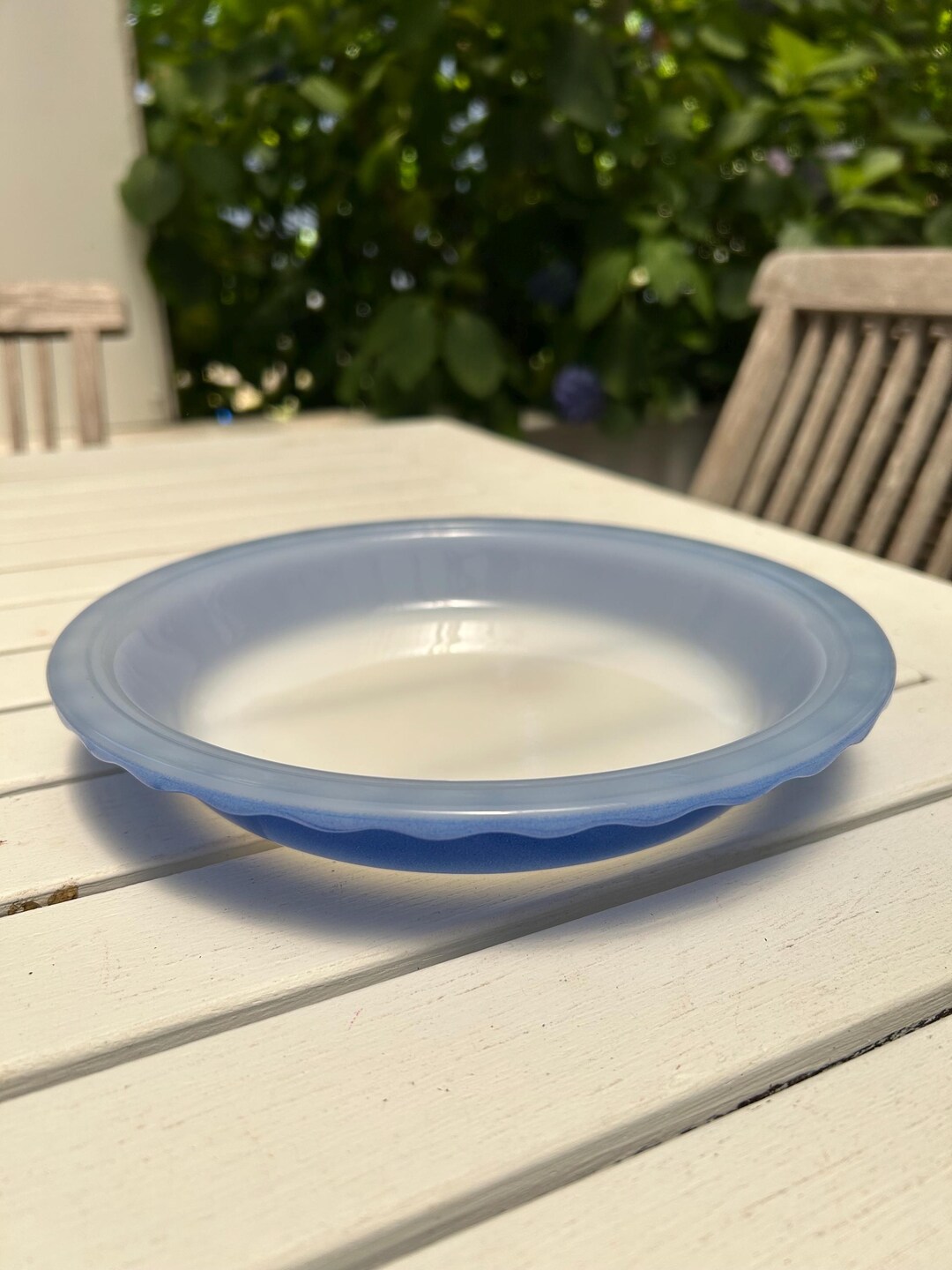 Agee Pyrex | Bright Blue | Scalloped Pie Dish | Vintage 1960s ...