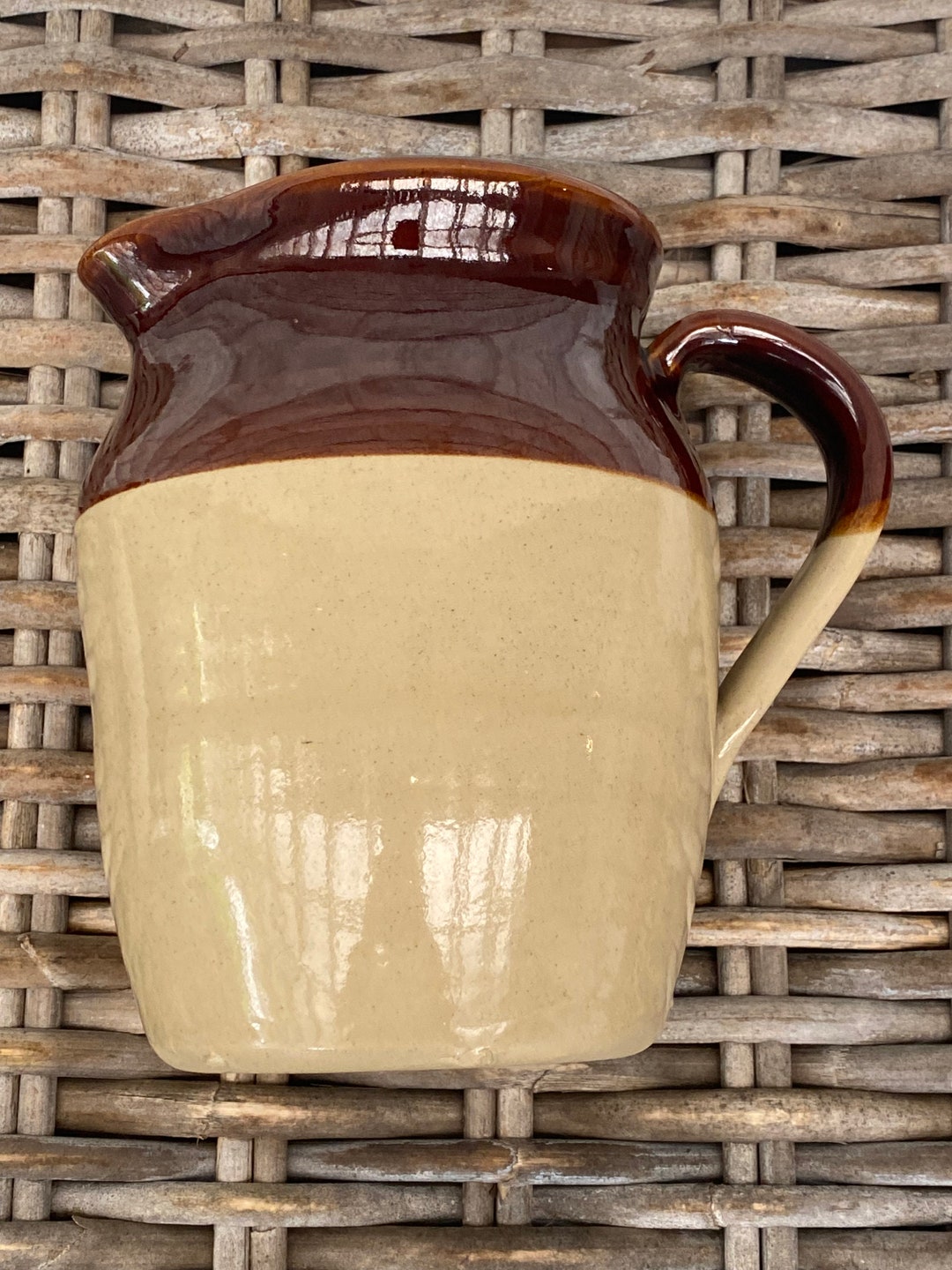 Vintage Pearsons of Chesterfield Jug | Two-toned Stoneware Pitcher ...