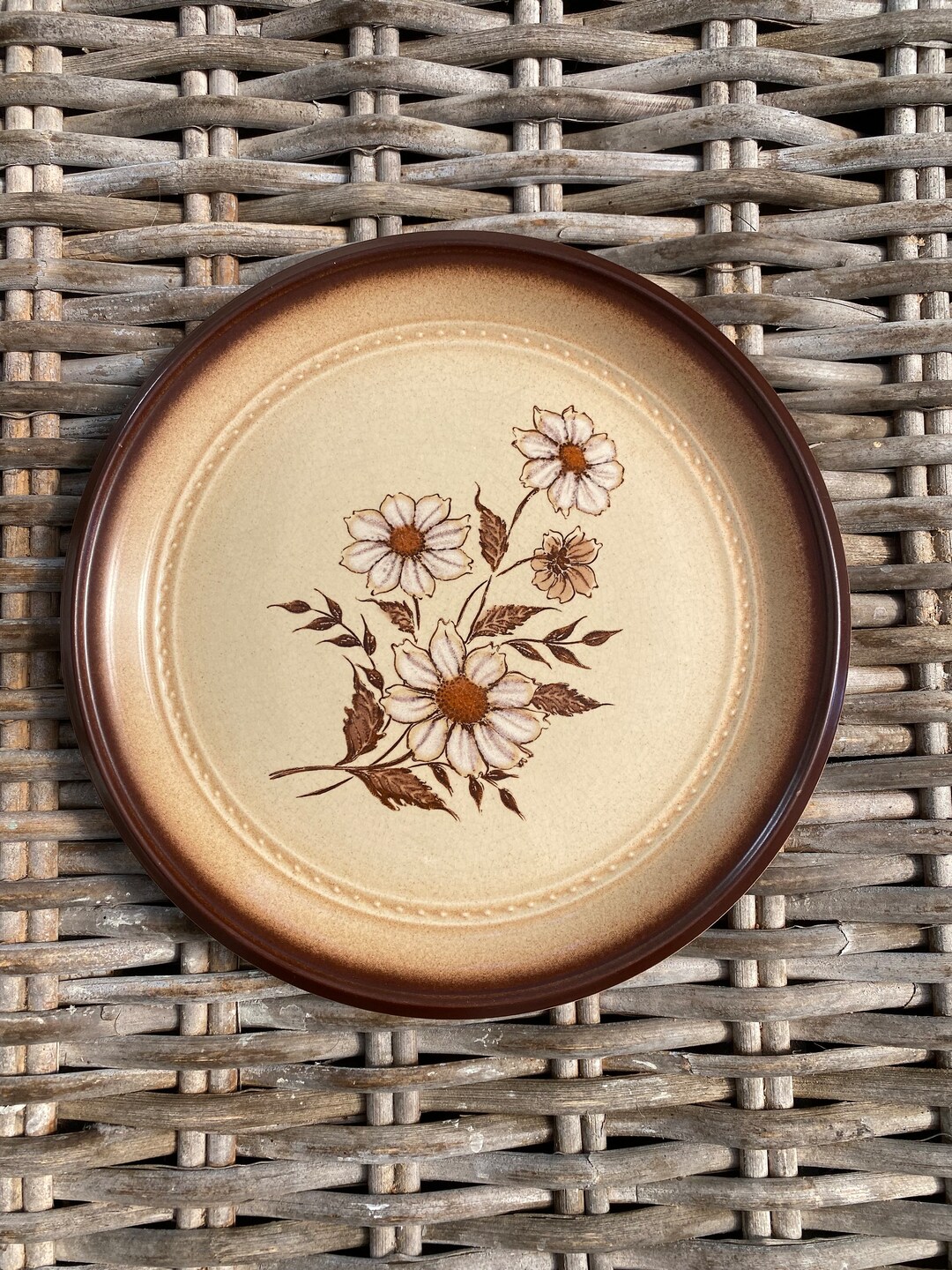 Arita Country Kitchen Stoneware Cotton Blossom Pavlova Cake Plate ...