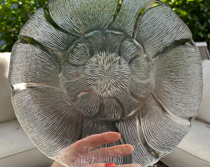 Arcoroc | Fleur | Glass Dinner Plates | Set of 6 or 5 | 27cm | Made in ...