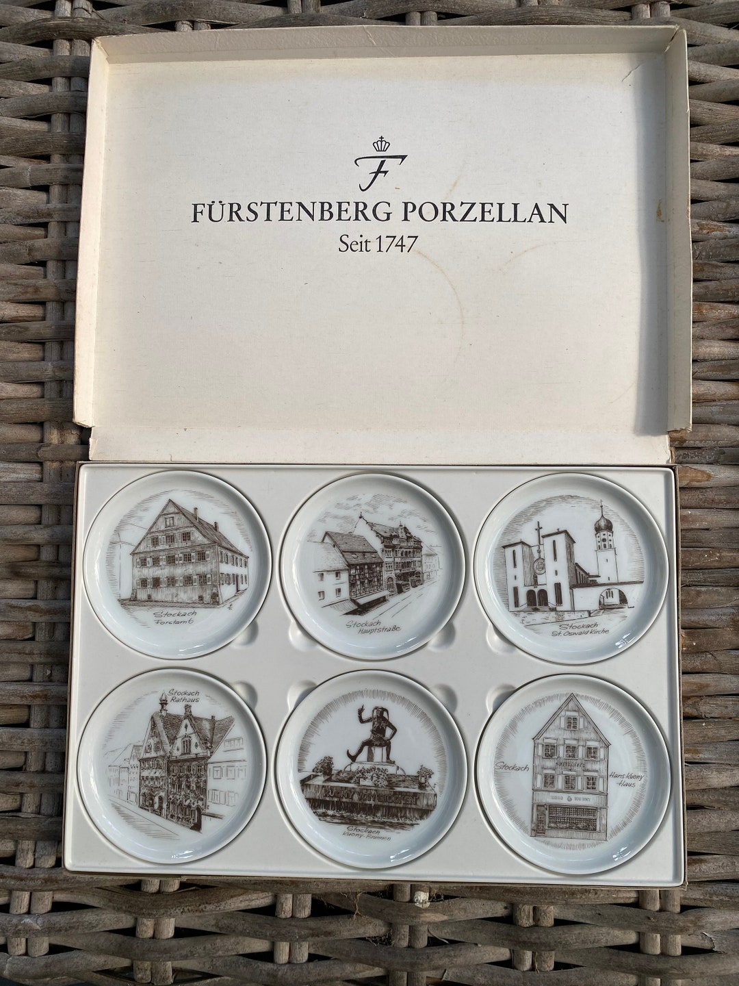 Furstenberg Porzellan Seit 1747 Coaster Plates | Set of 6 | Vintage ...