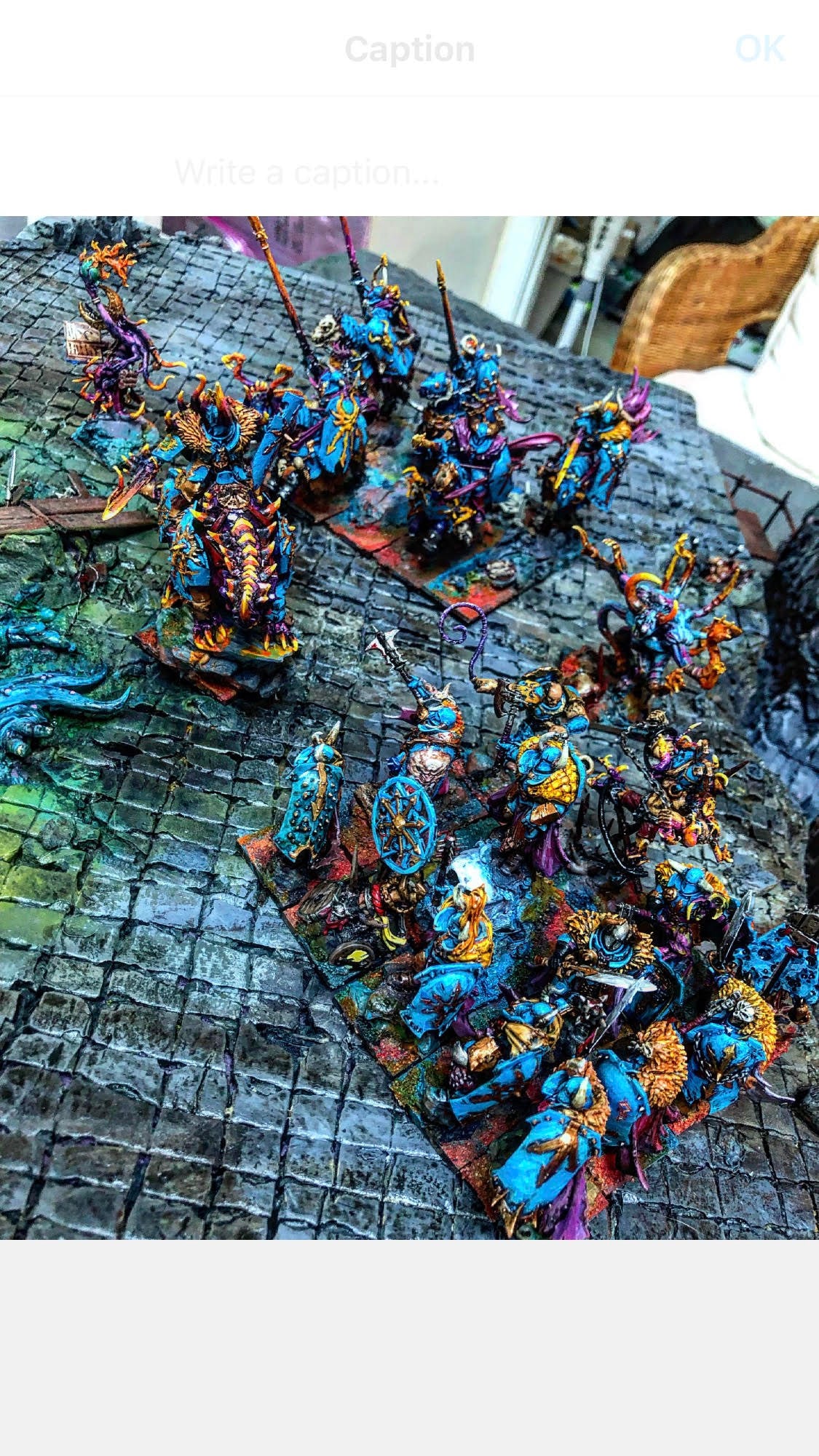 Painted Tzeentch Warriors of Chaos Army: Warhammer, Age of Sigmar - Etsy