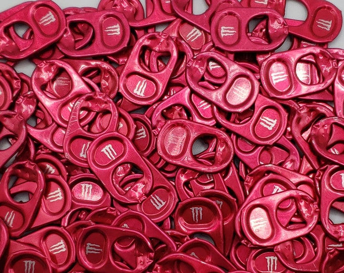 100 Fuchsia, Pink Aluminum Soda Can Tabs, Pop Tabs, Pop Tops, Pull Tabs ...
