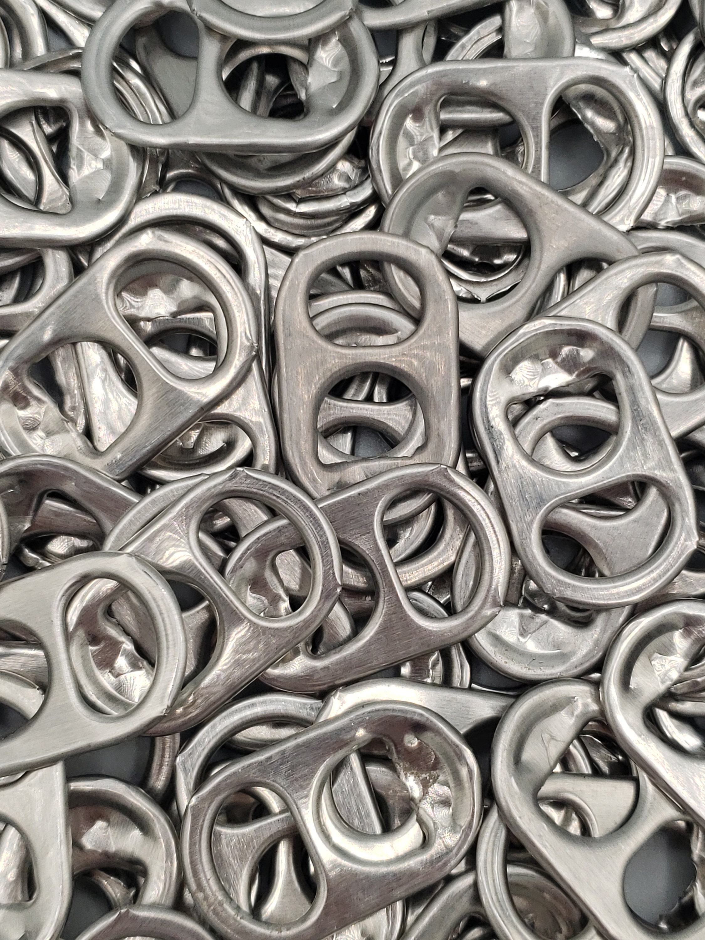 100 Aluminum Soda Can Tabs, Pop Tabs, Pop Tops, Pull Tabs, Silver Tabs ...