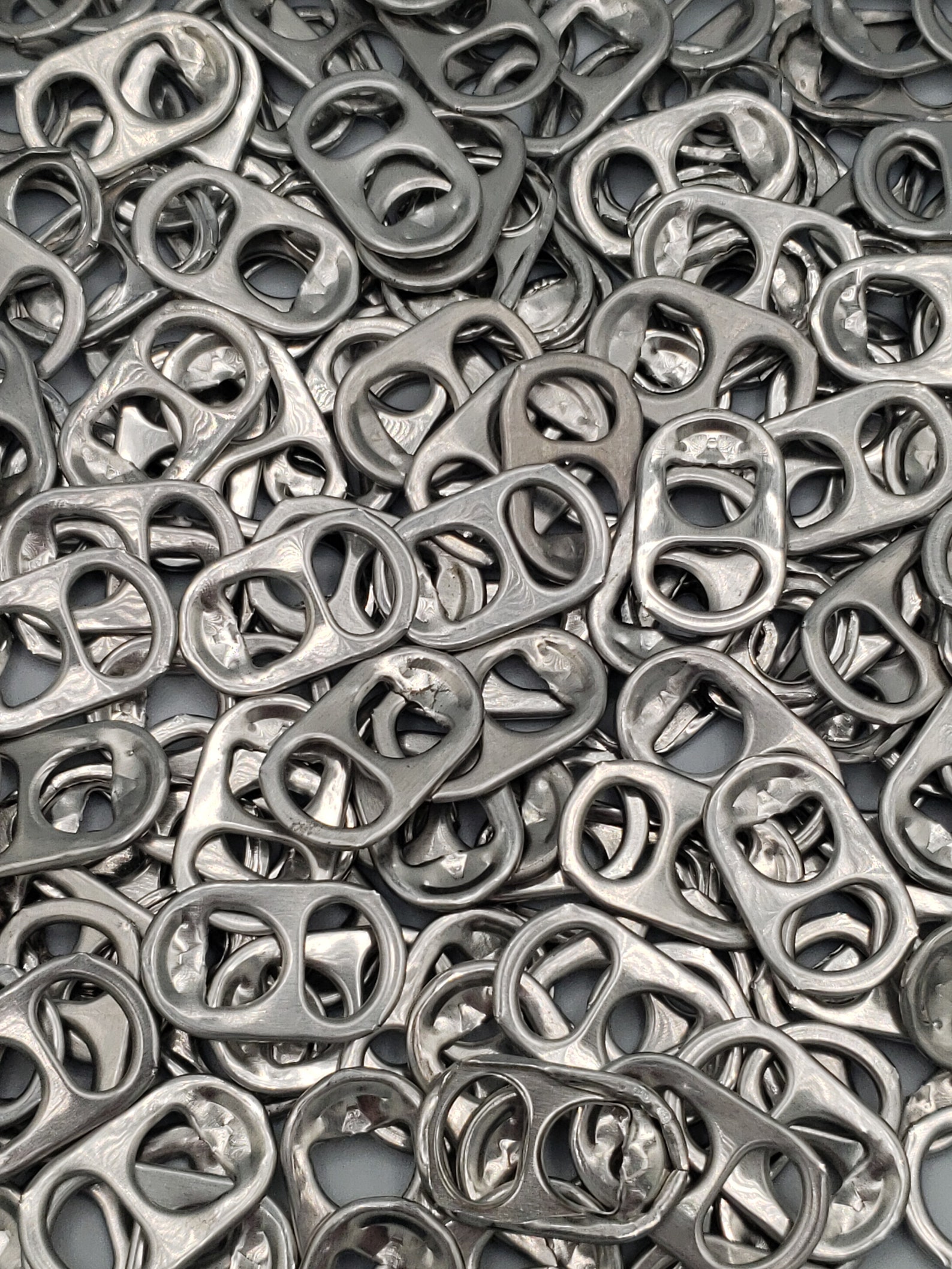 100 Aluminum Soda Can Tabs, Pop Tabs, Pop Tops, Pull Tabs, Silver Tabs ...