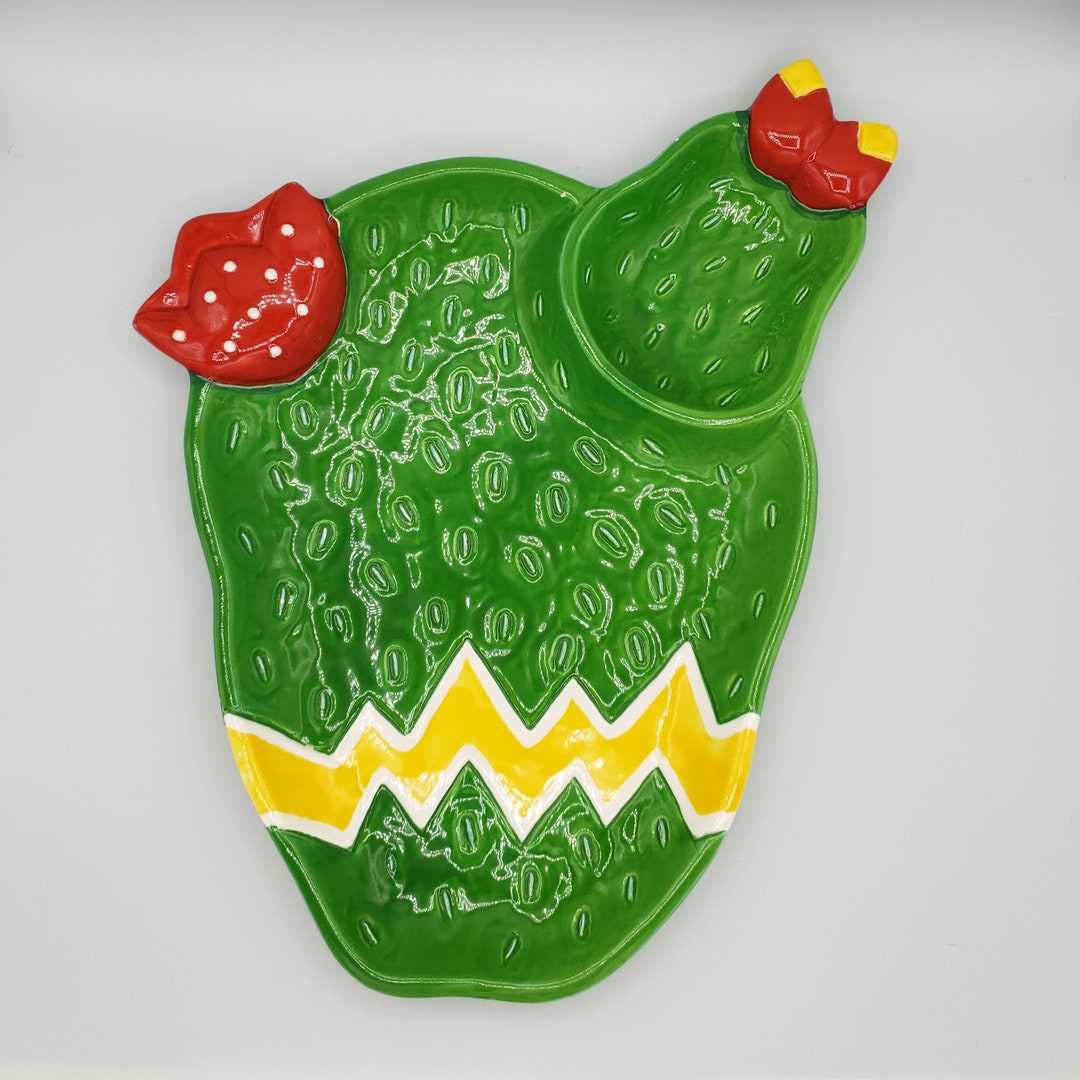 Vintage Ceramic Cactus Serving Platter, Mirage by Department 56 - Etsy