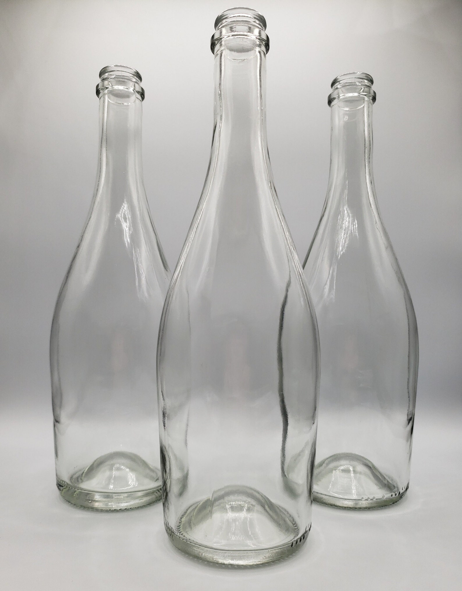 Clear Empty Wine Bottles, Prosecco Bottle, Glass Bottle - Etsy