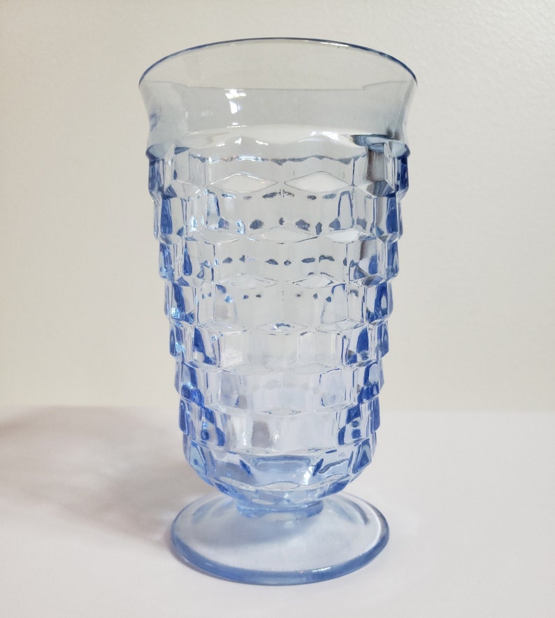 Vintage Indiana Glass Whitehall Light Blue Flared Rim Iced Tea Glass - Etsy
