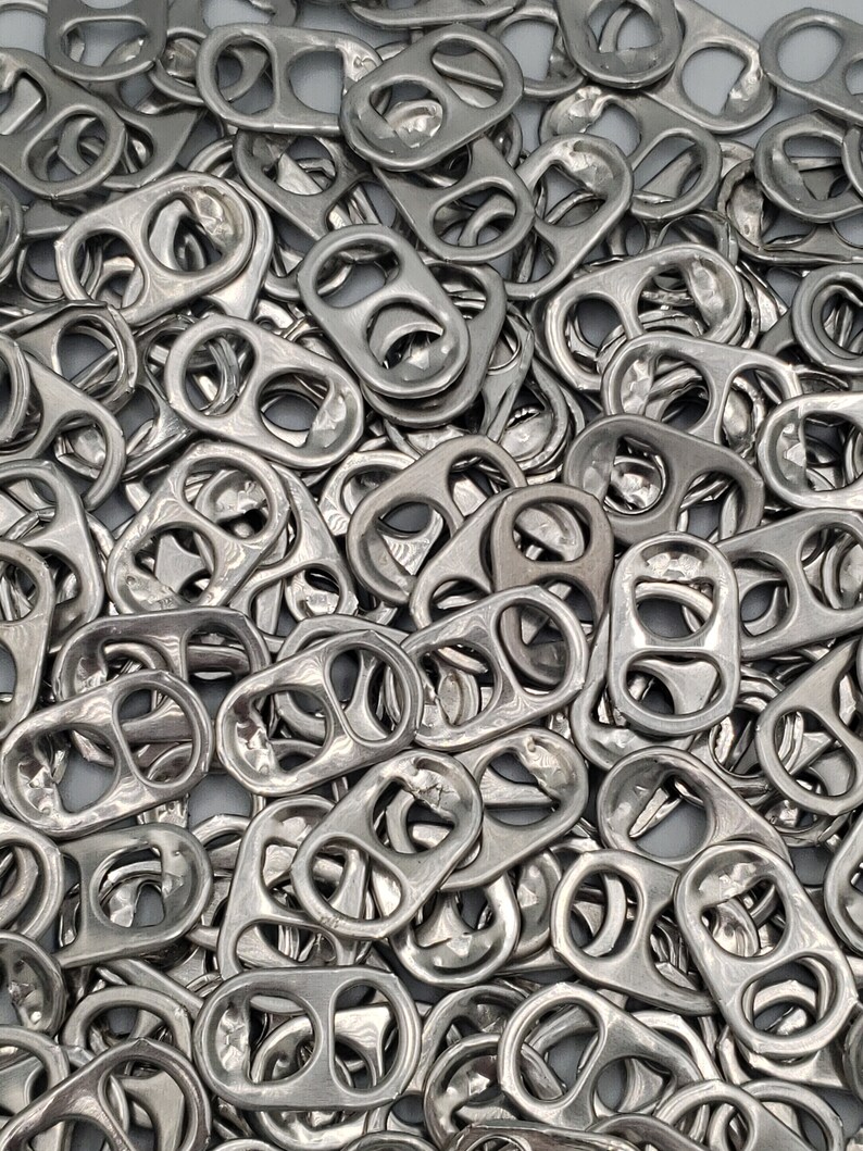 100 Aluminum Soda Can Tabs Pop Tabs Pop Tops Pull Tabs Silver Tabs 100 Aluminum Soda Can Tabs Pop Tabs Pop Tops Pull Tabs Silver Tabs