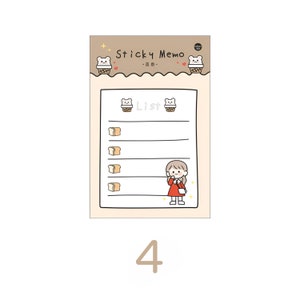 30 Pcs Kawaii Post-it Notes Cute Sticky Notes to Do List Pastel Check ...