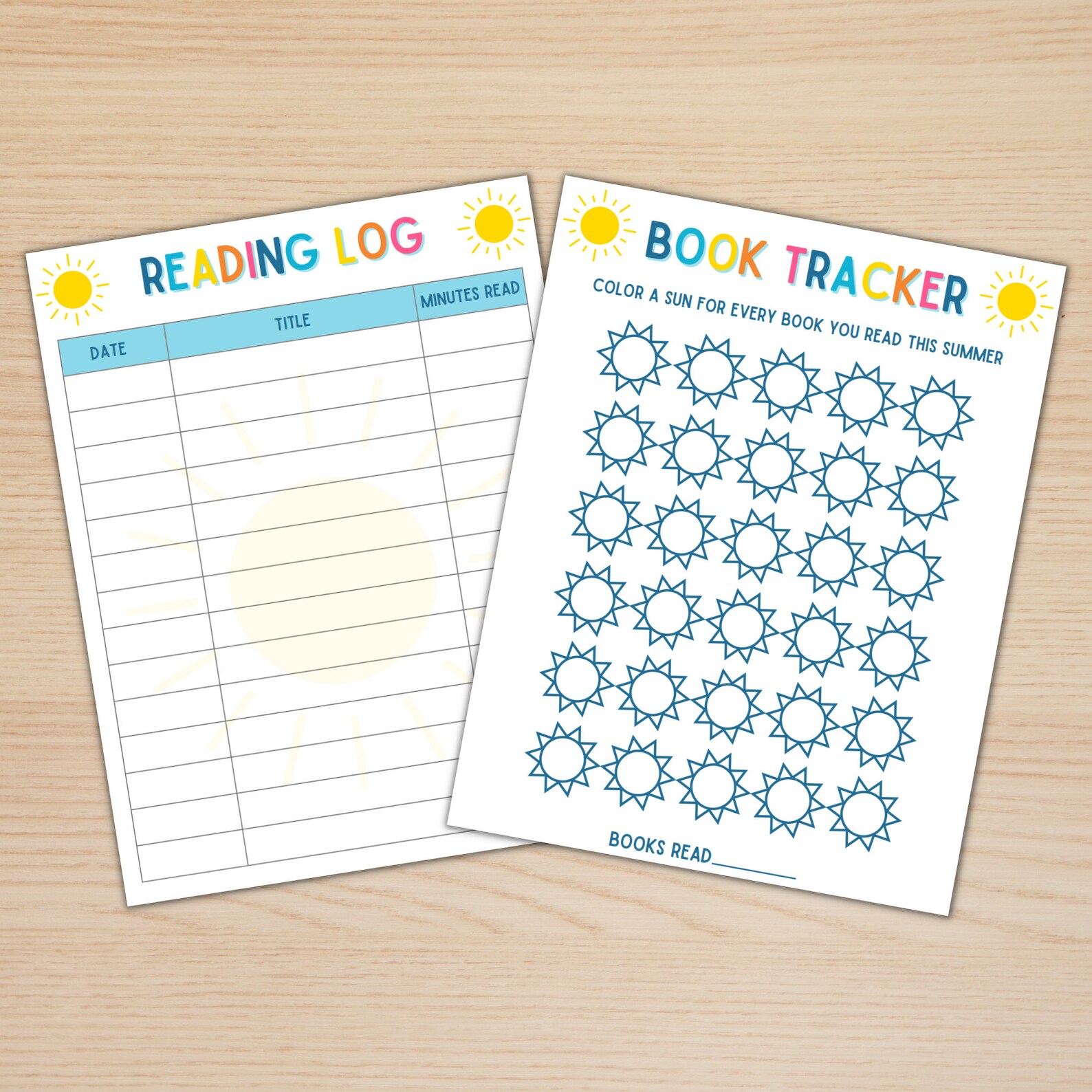 Summer Reading Printables, Summer Reading Log, Summer Book Tracker ...