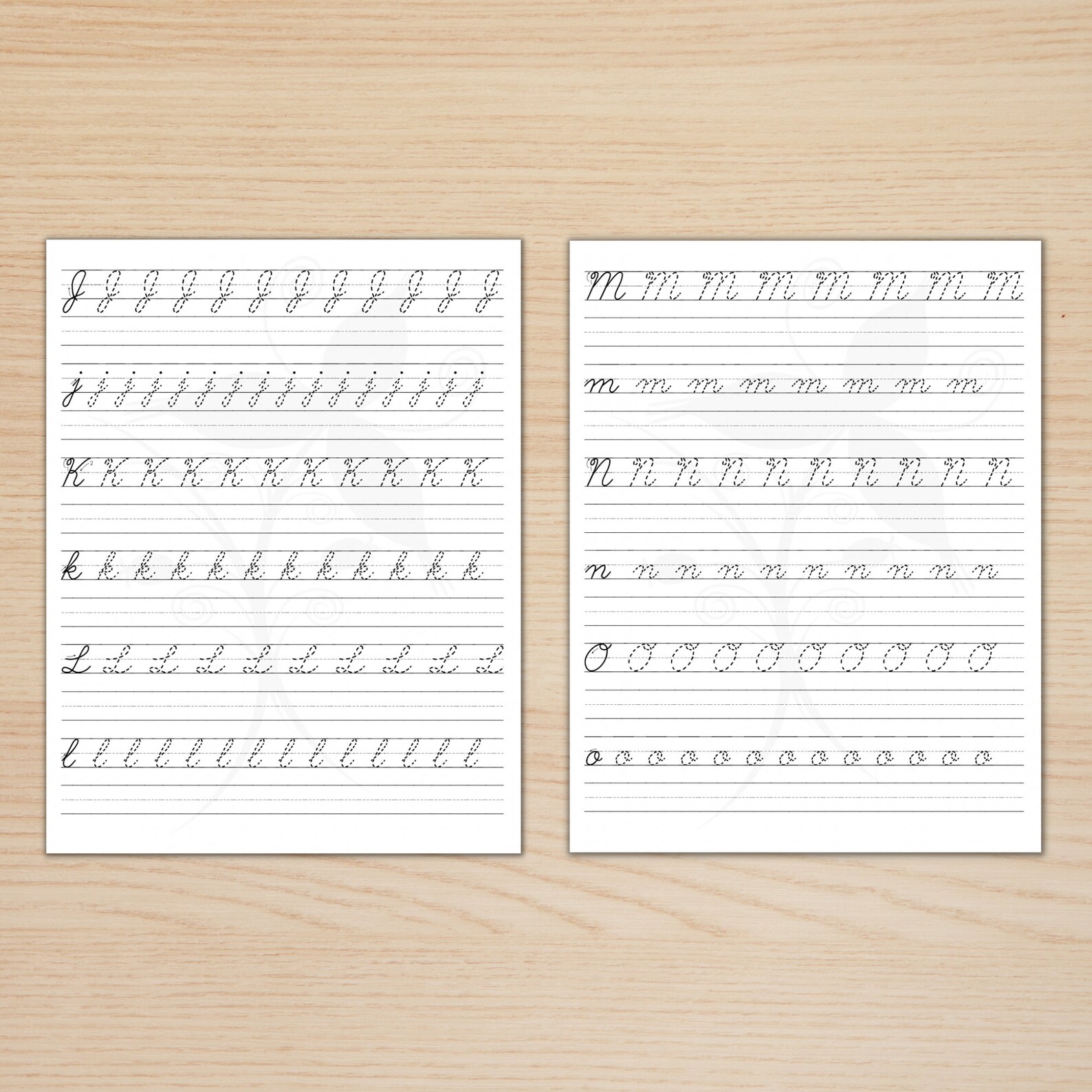 Printable Cursive Handwriting Practice, Cursive Alphabet Tracing ...