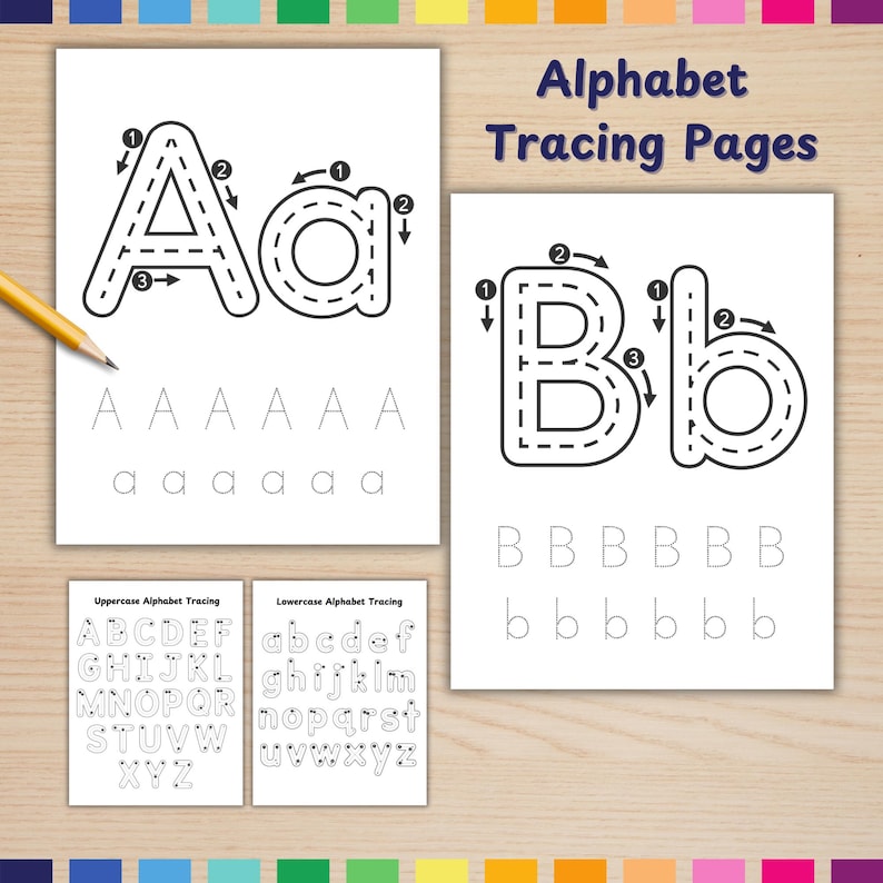 Alphabet Tracing Printables, Printable Handwriting Practice for ...