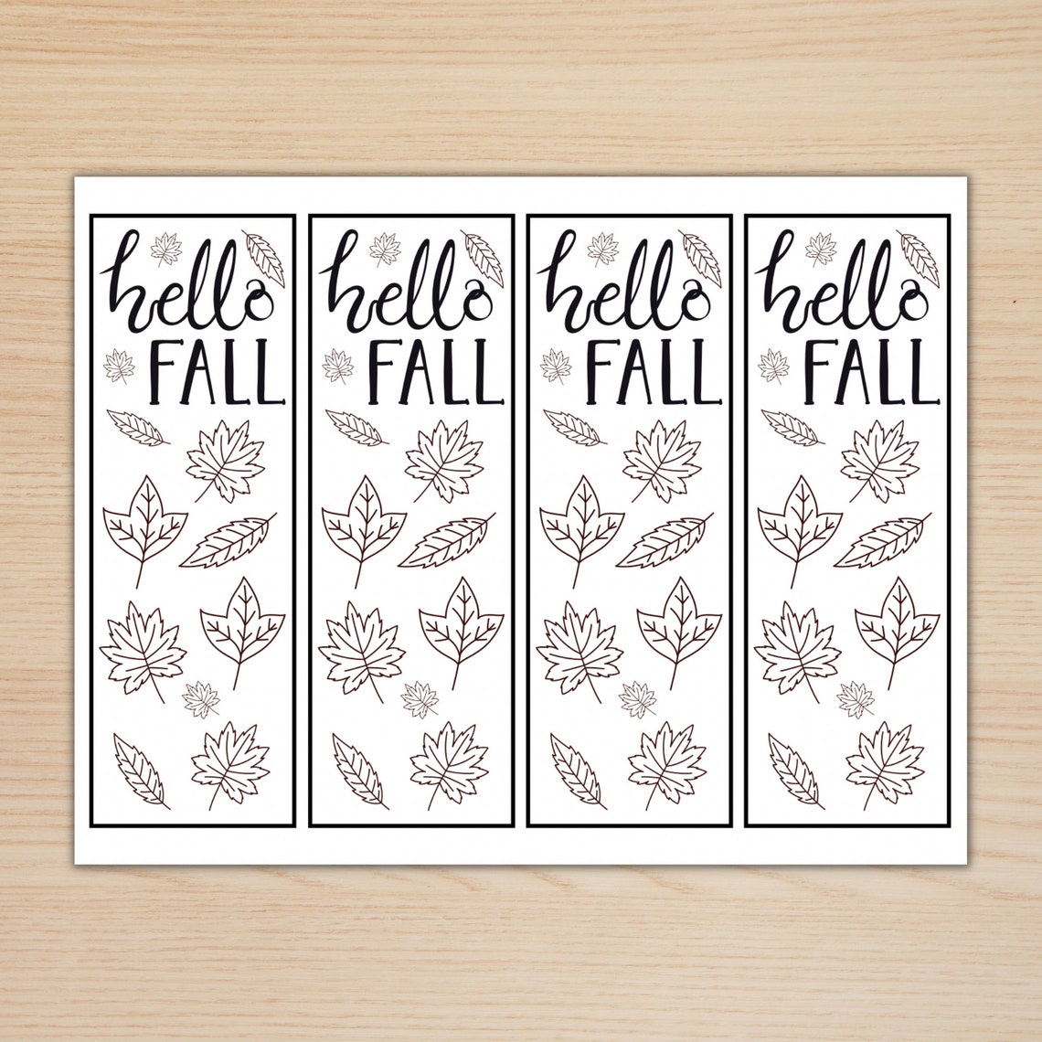 Fall Printable Bookmarks for Kids, Autumn Themed Activity for Kids ...