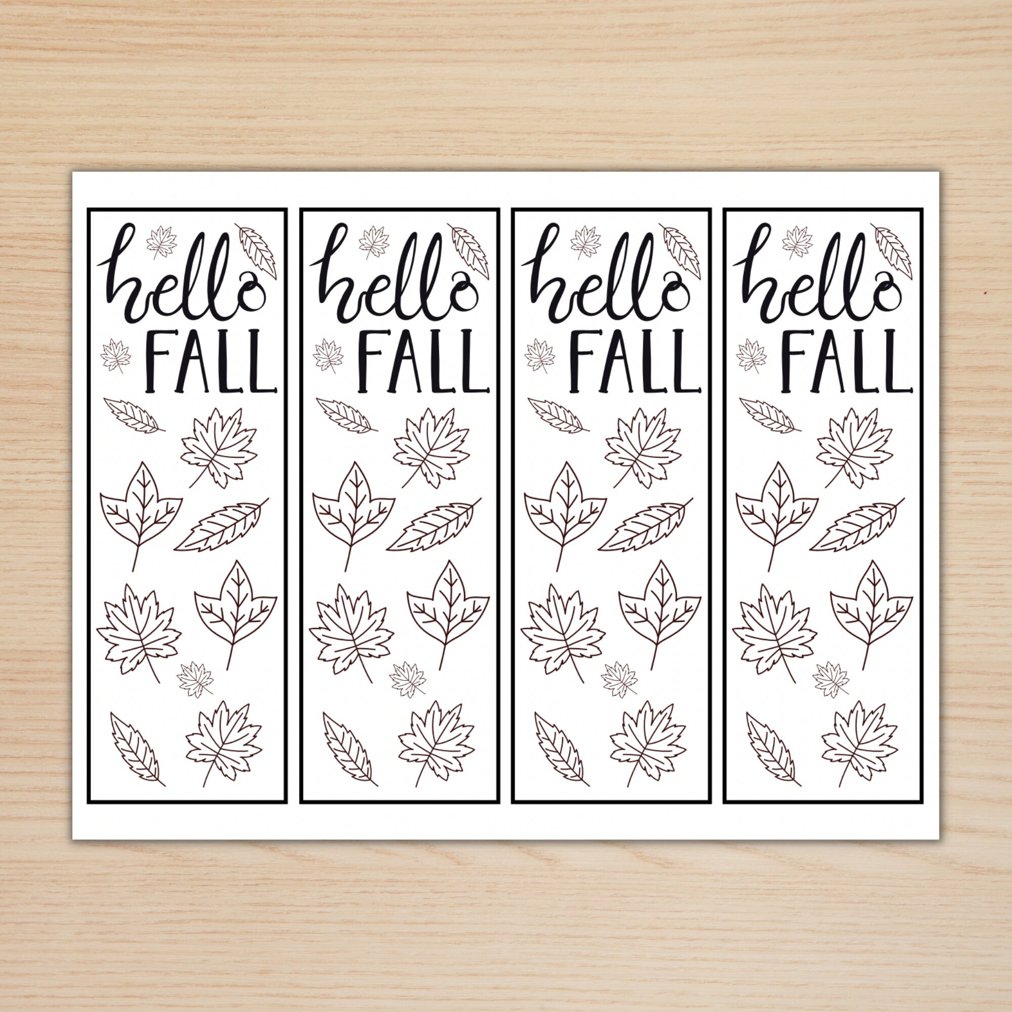 Fall Printable Bookmarks for Kids, Autumn Themed Activity for Kids ...