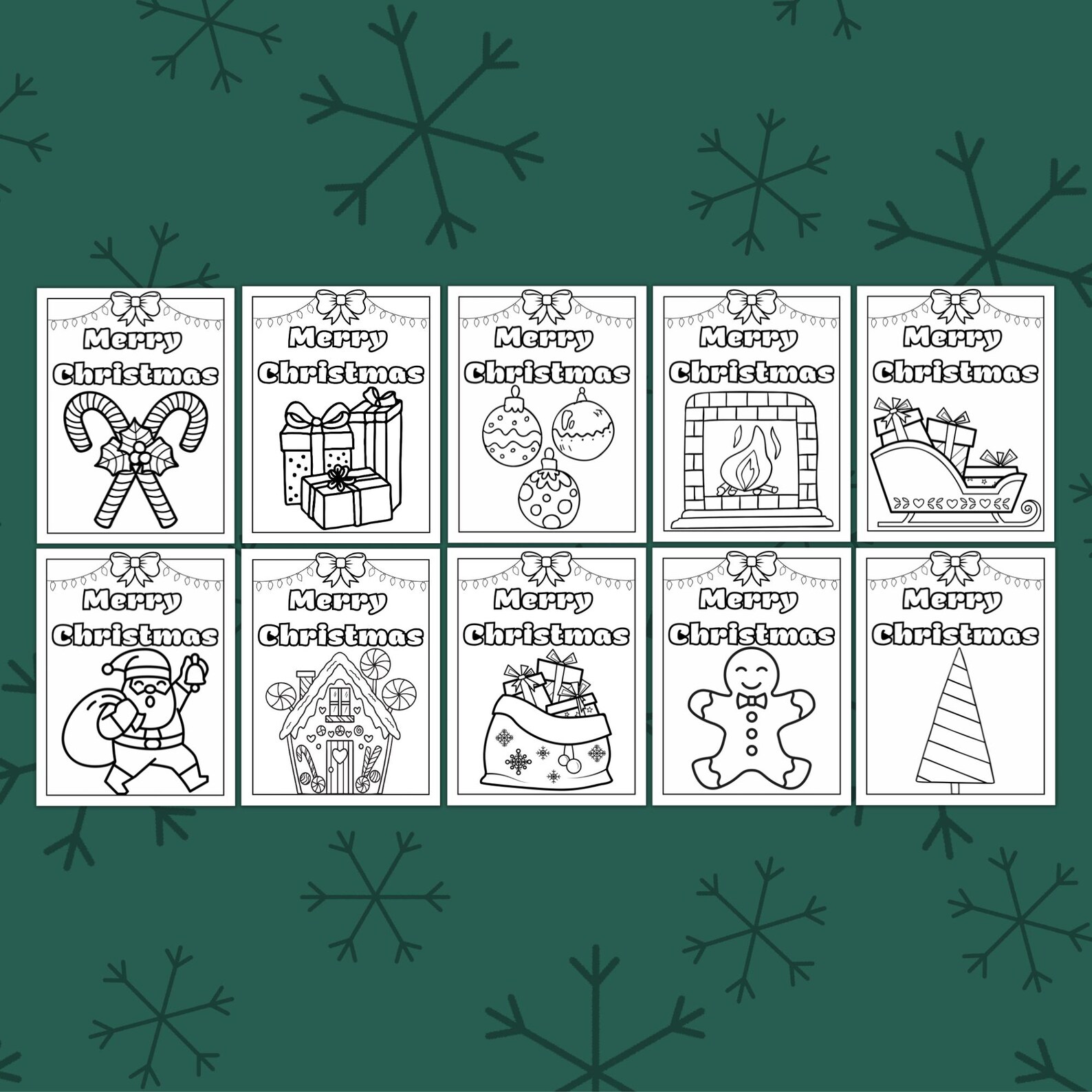 Merry Christmas Coloring Pages, Printable Coloring Pages, Christmas ...