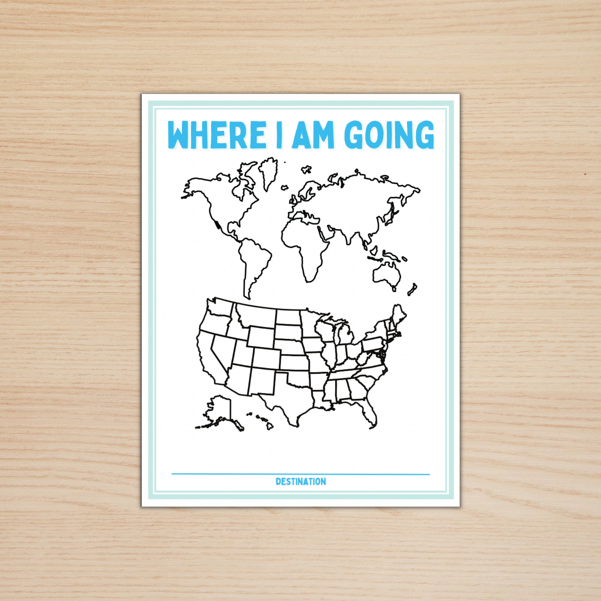 Kids Travel Journal: Printable Vacation Memory Book (PDF Printable ...