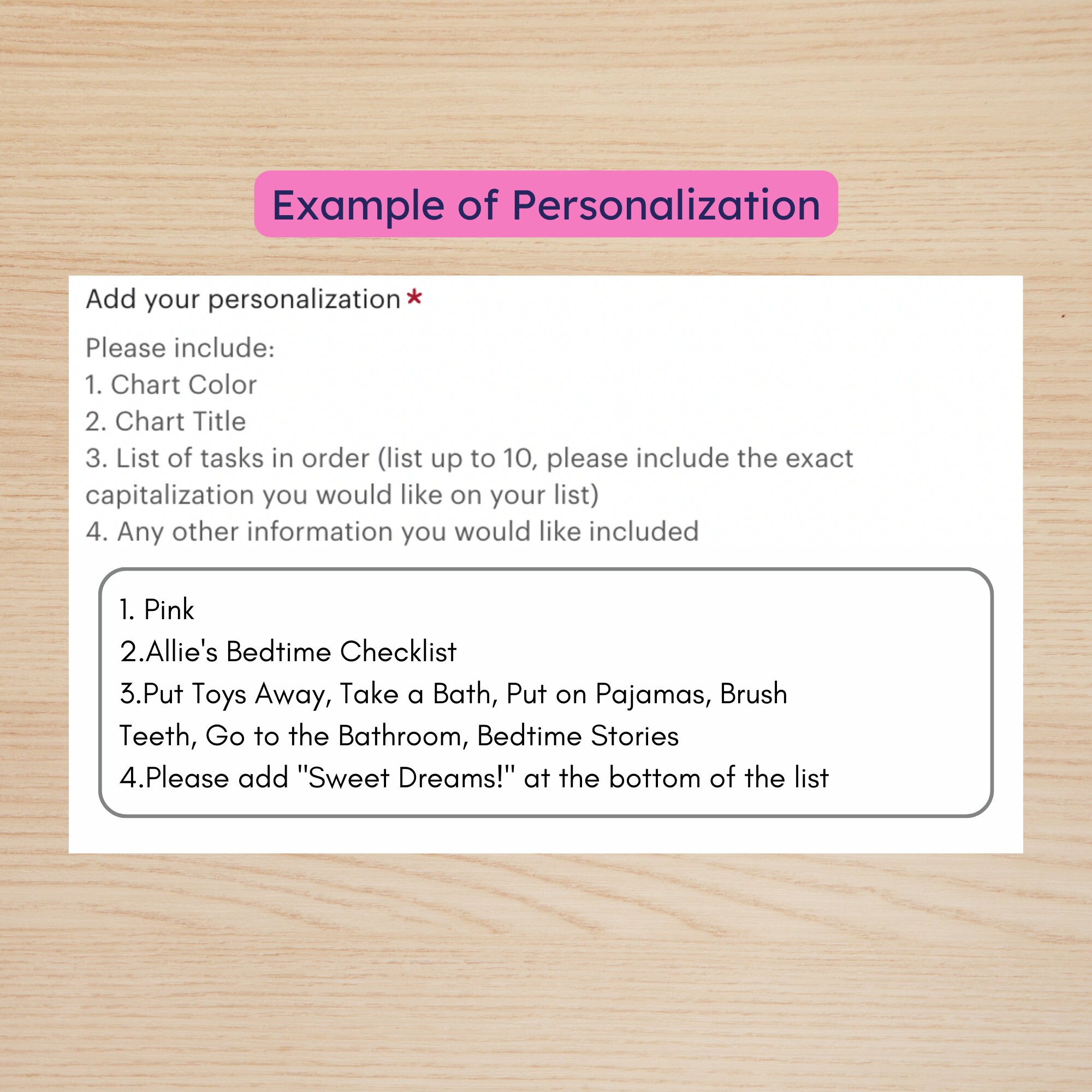 Custom Checklist for Kids, Personalized Routine Printable, Visual ...