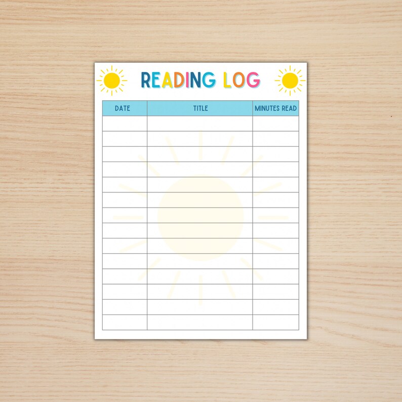 Summer Reading Printables, Summer Reading Log, Summer Book Tracker ...