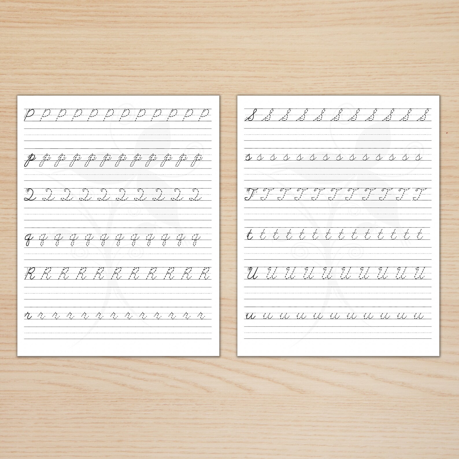 Printable Cursive Handwriting Practice, Cursive Alphabet Tracing ...